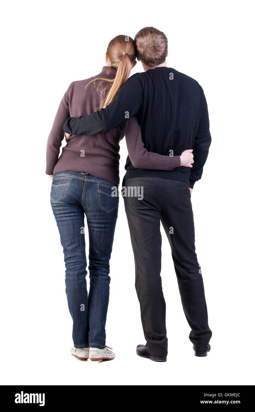 Back view of young couple Stock Photo - Alamy