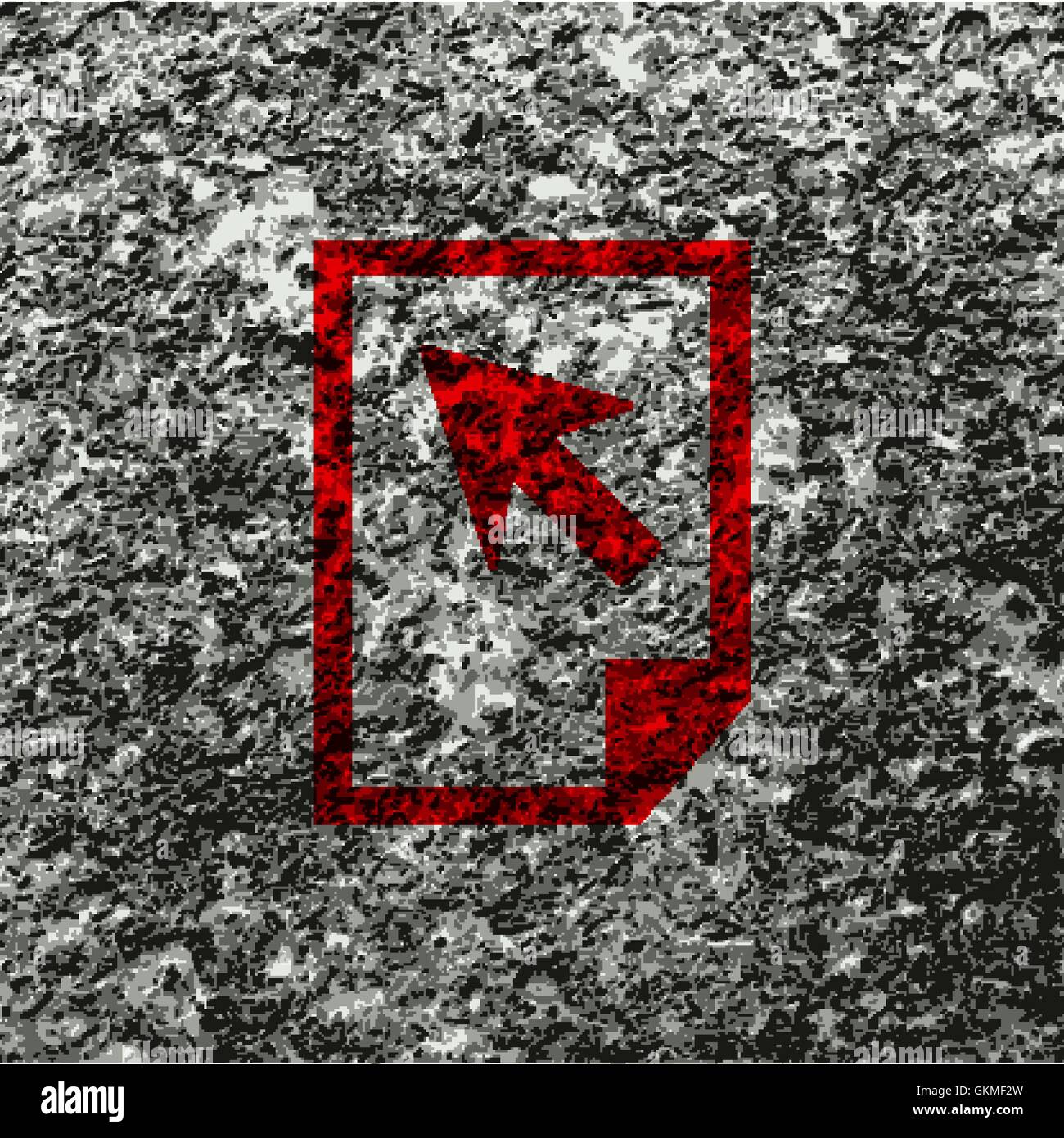 File document icon symbol Flat modern web design with long shadow and ...