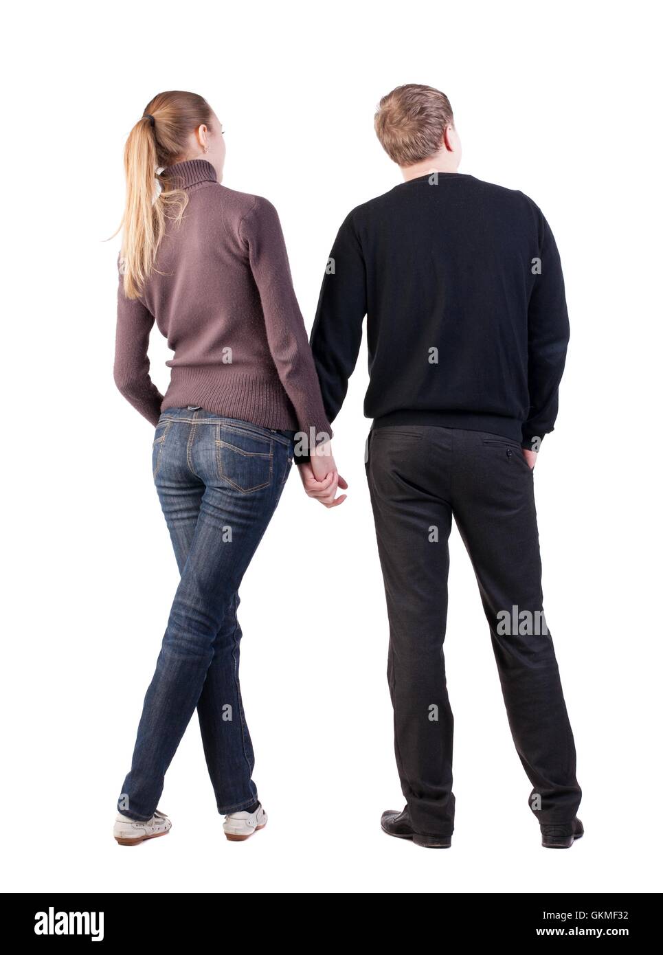 Back view of young couple Stock Photo - Alamy