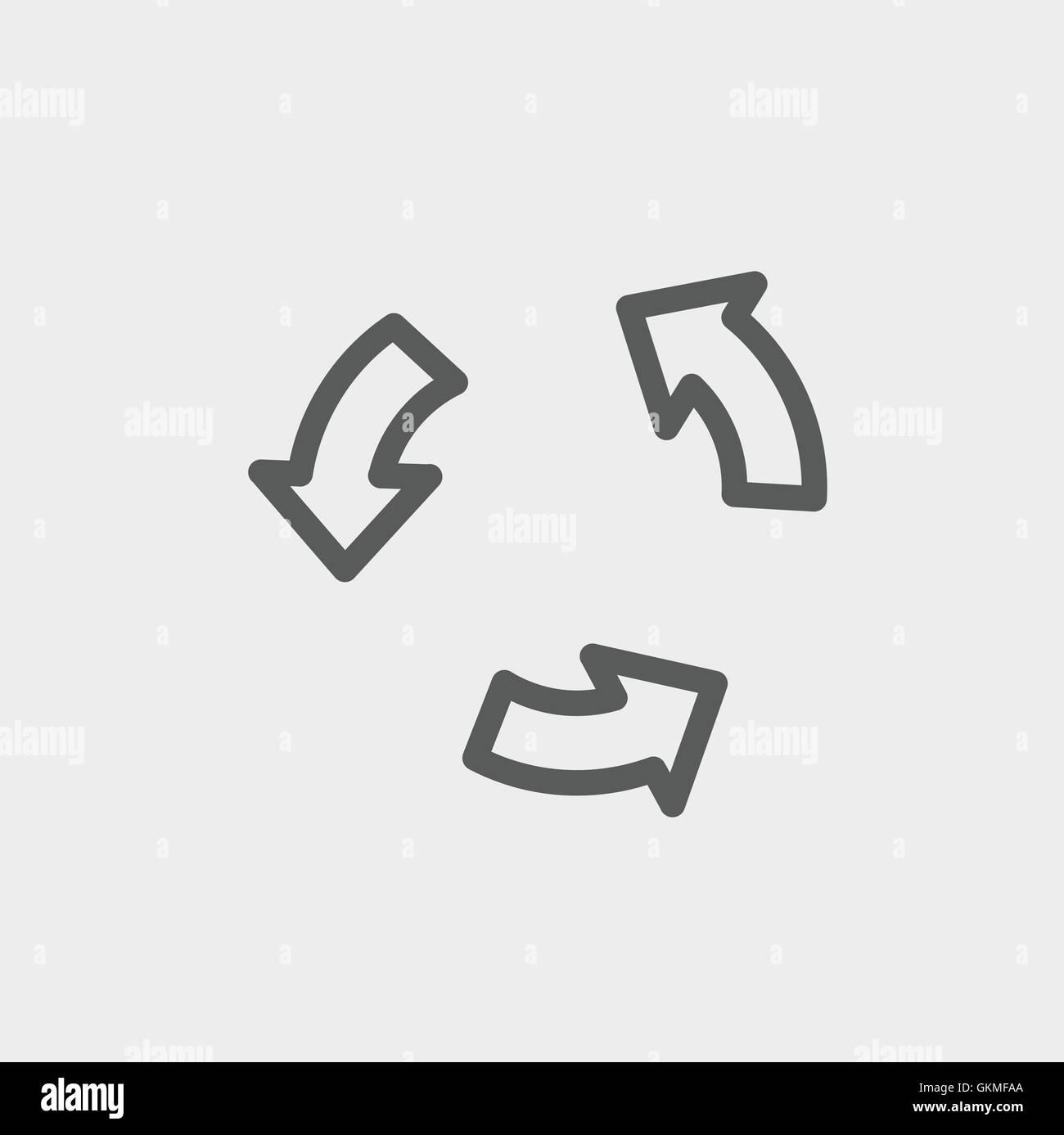 Arrow replay Stock Vector Images - Alamy