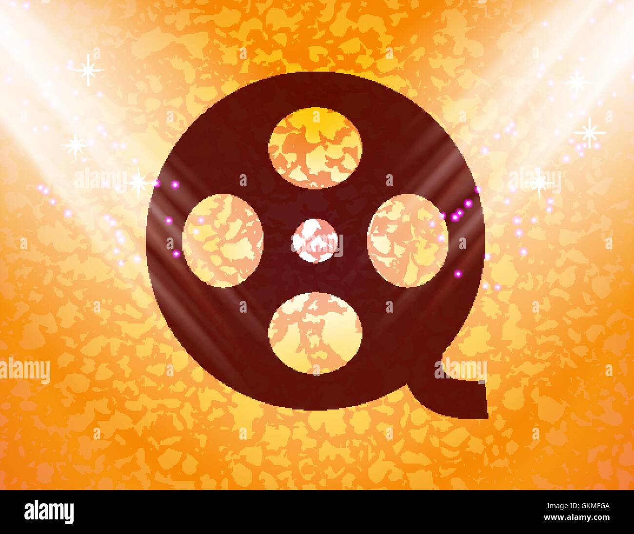 Film. Flat modern web button and space for your text Stock Vector Image ...