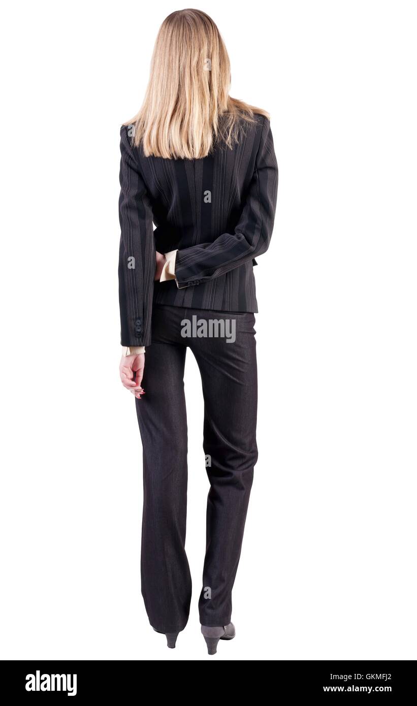 back view of standing beautiful blonde business woman Stock Photo - Alamy back view of standing beautiful blonde business woman Stock Photo - Alamy