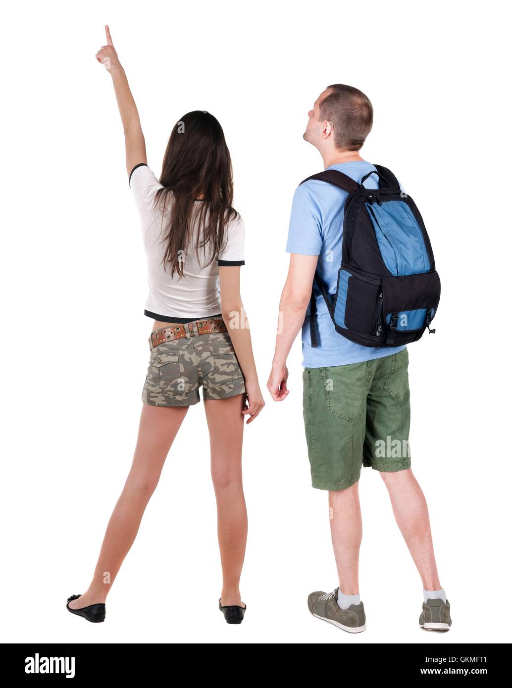 Back view of young couple Stock Photo - Alamy