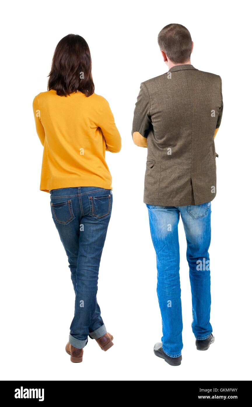 Back view of young couple Stock Photo - Alamy