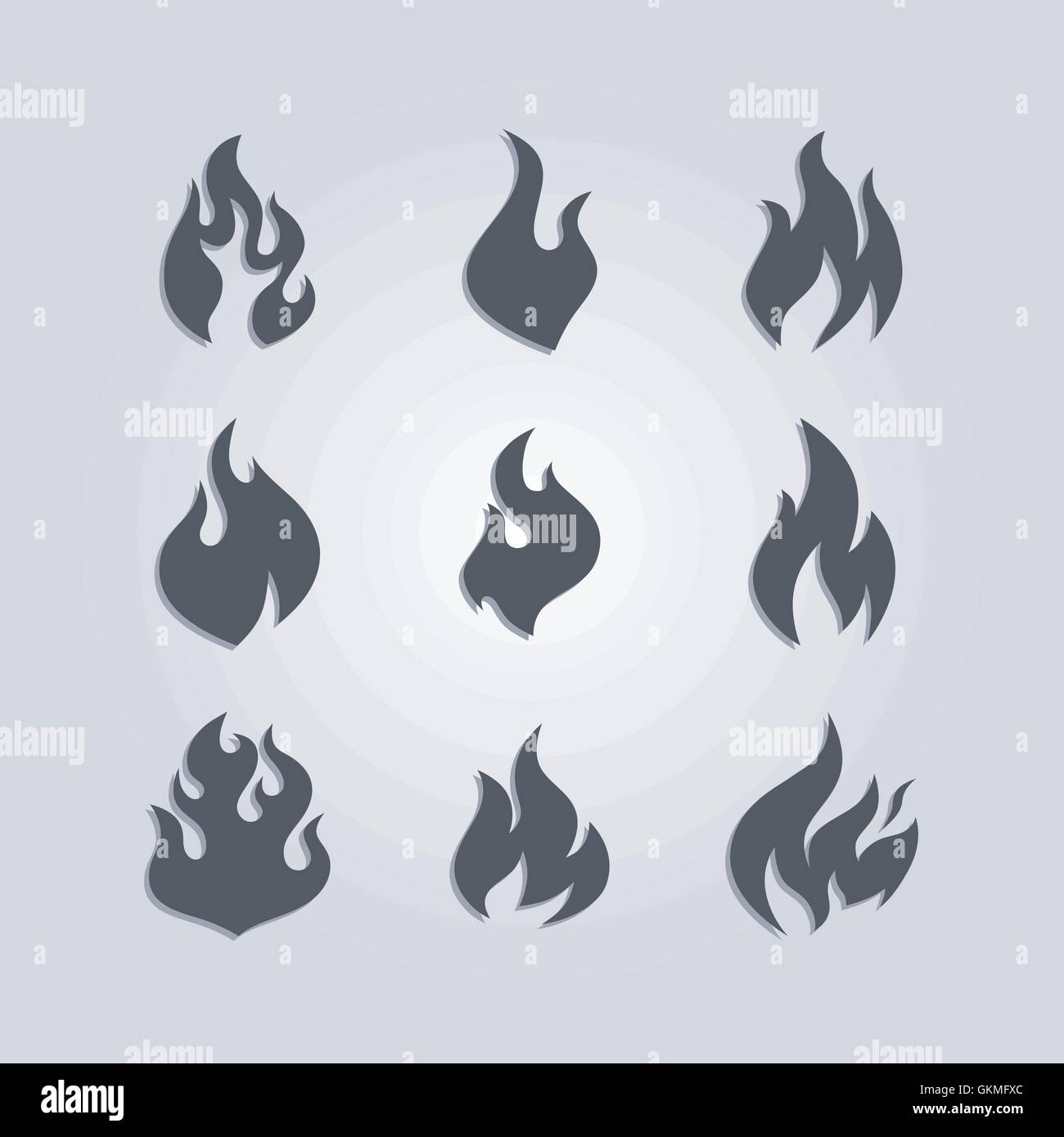 Flaming hot sign Stock Vector Images - Alamy