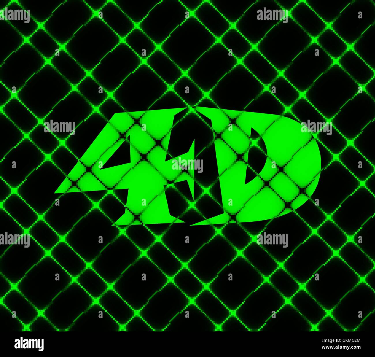 4D icon symbol Flat modern web design with long shadow and space for ...