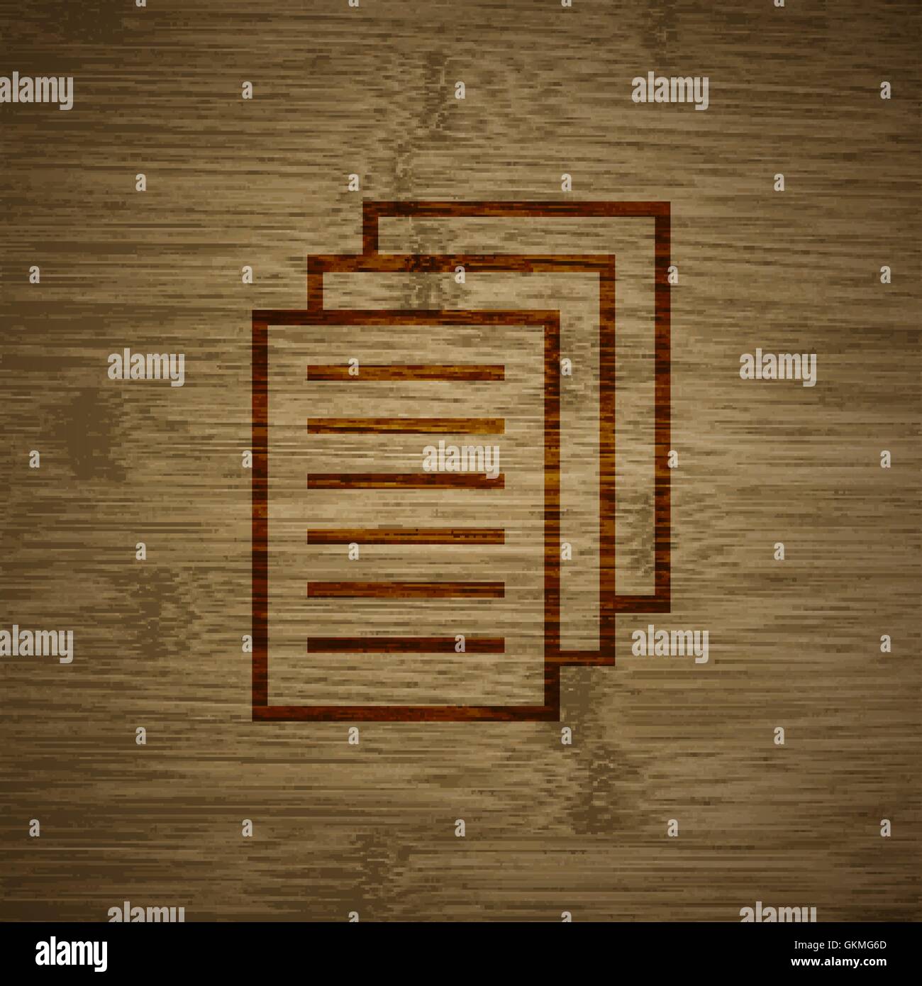 Copy file icon symbol Flat modern web design with long shadow and space ...