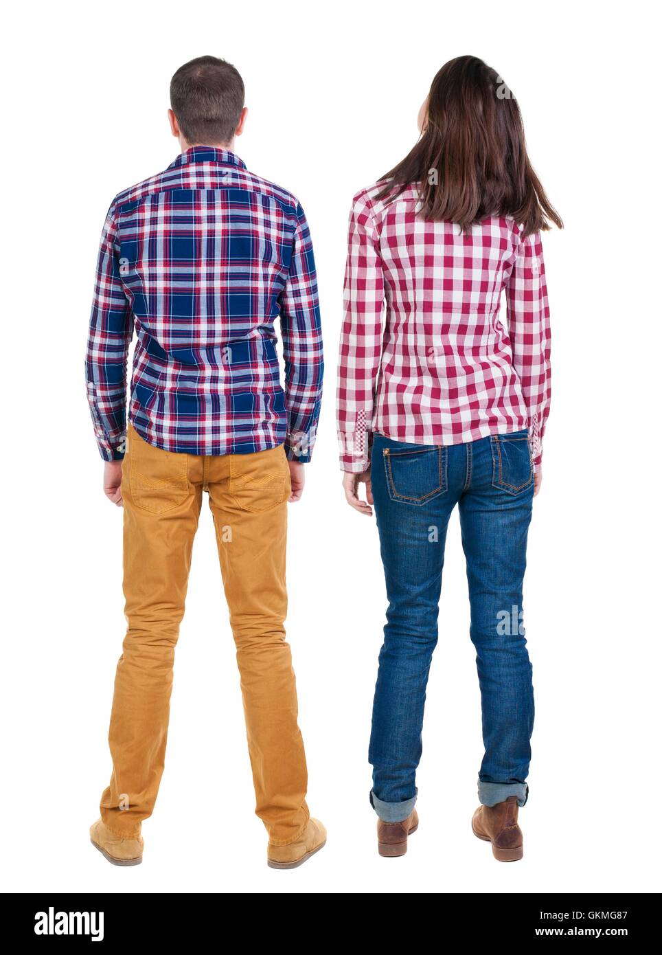 Back view of young couple Stock Photo - Alamy