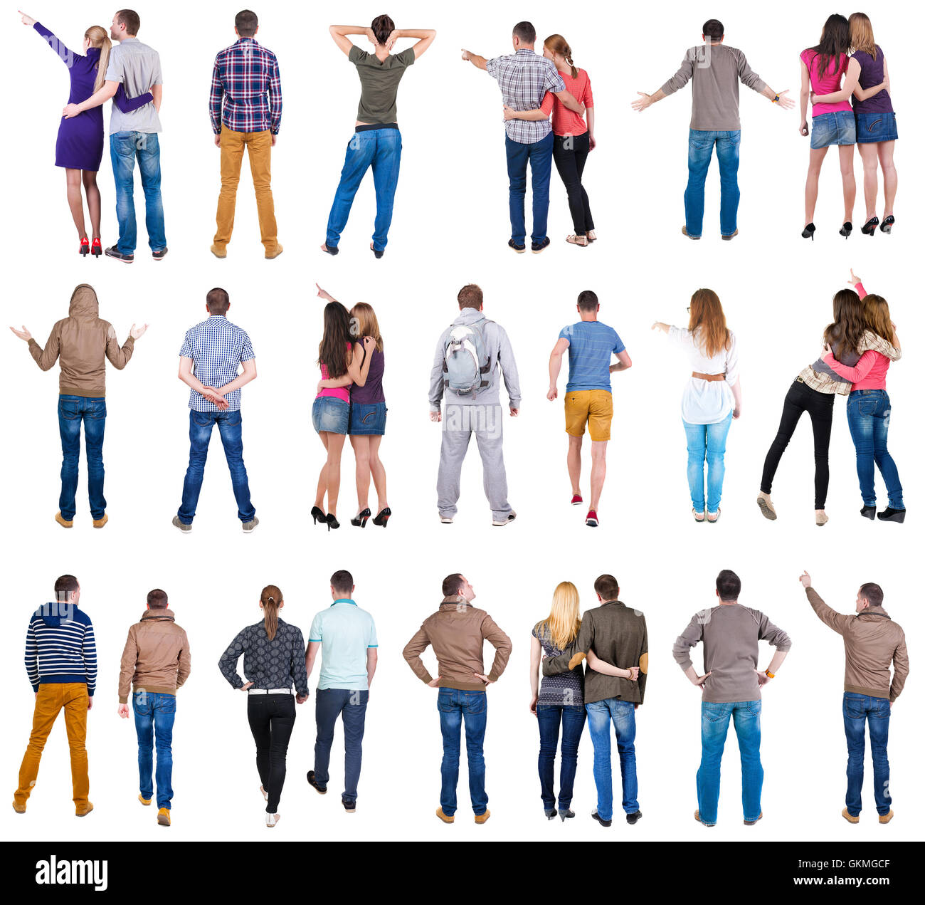 collection back view of people Stock Photo - Alamy