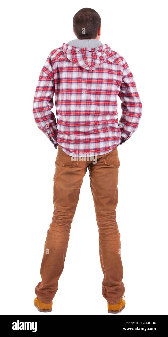 Standing behind a person with their hood up hi-res stock photography ...