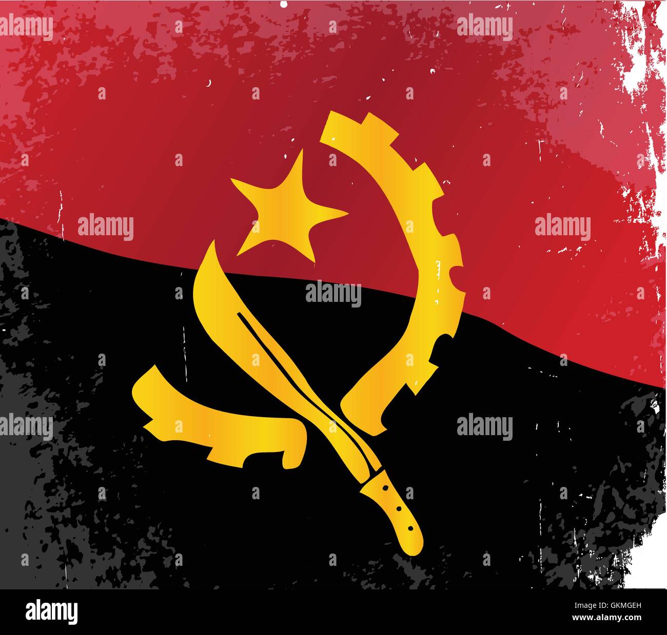 Grunge angola flag High Resolution Stock Photography and Images - Alamy