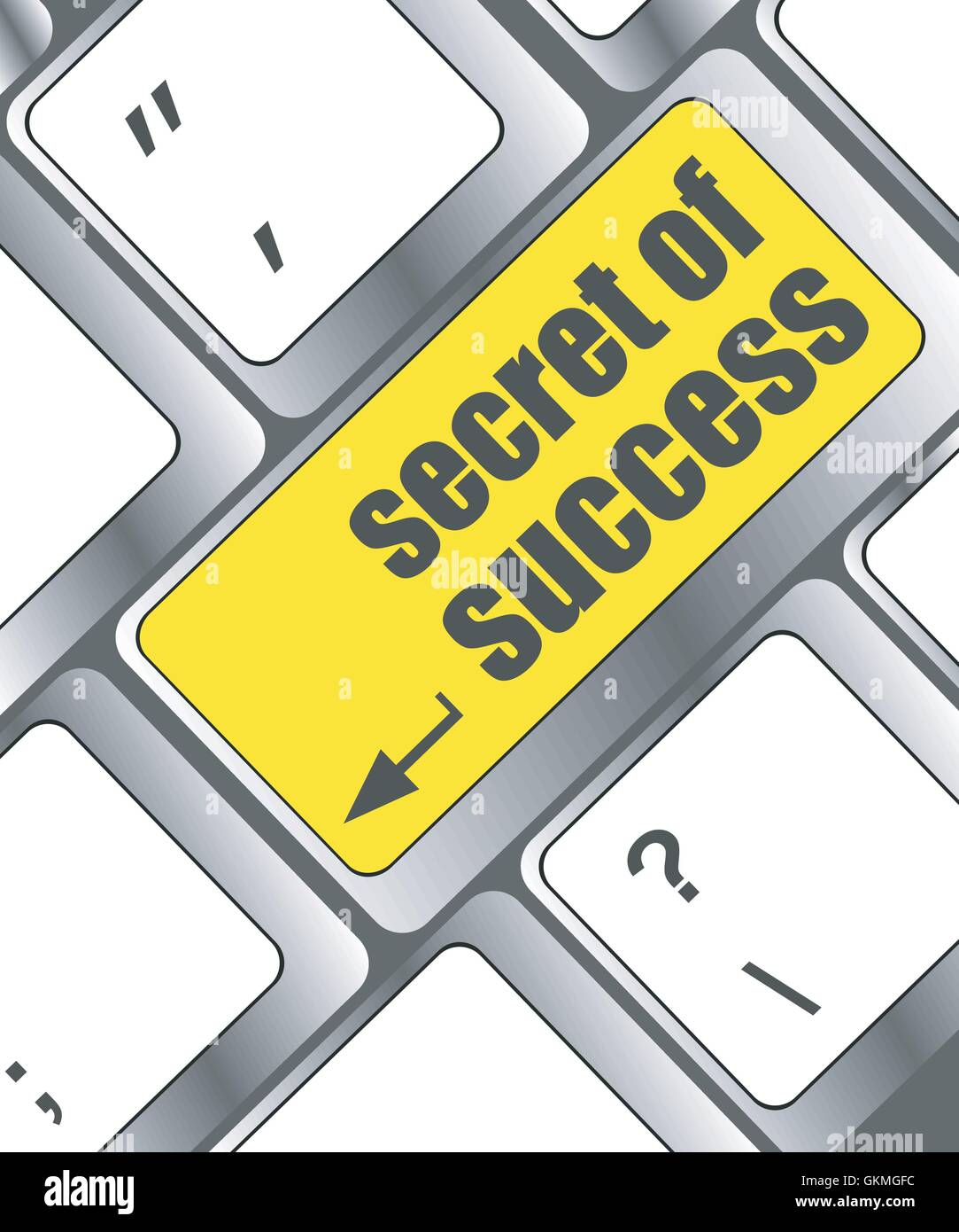 secret of success button on computer keyboard key Stock Vector Image & Art - Alamy