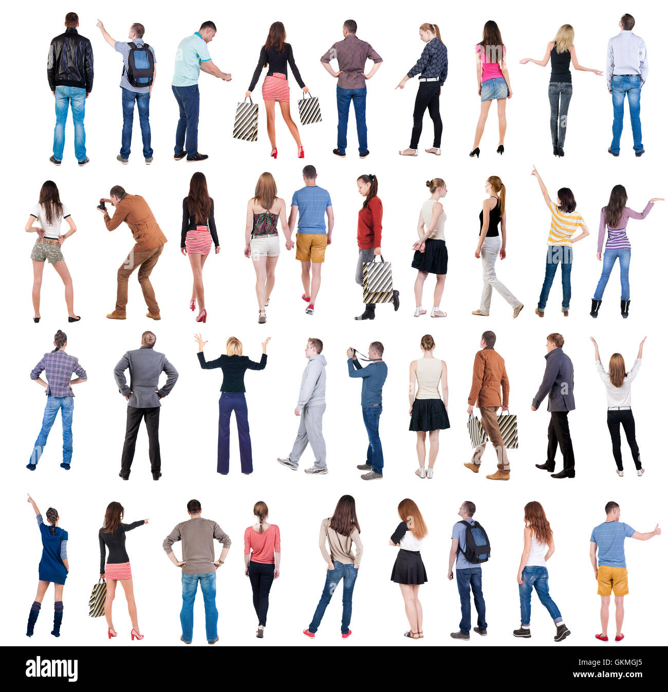 collection back view of people Stock Photo - Alamy