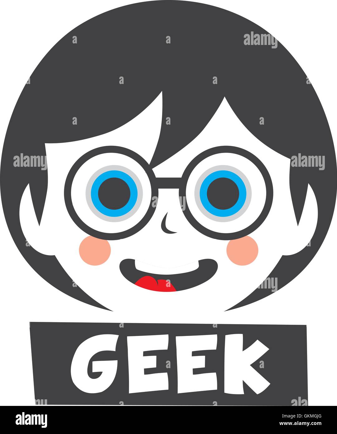 Geek girl cartoon hi-res stock photography and images - Alamy