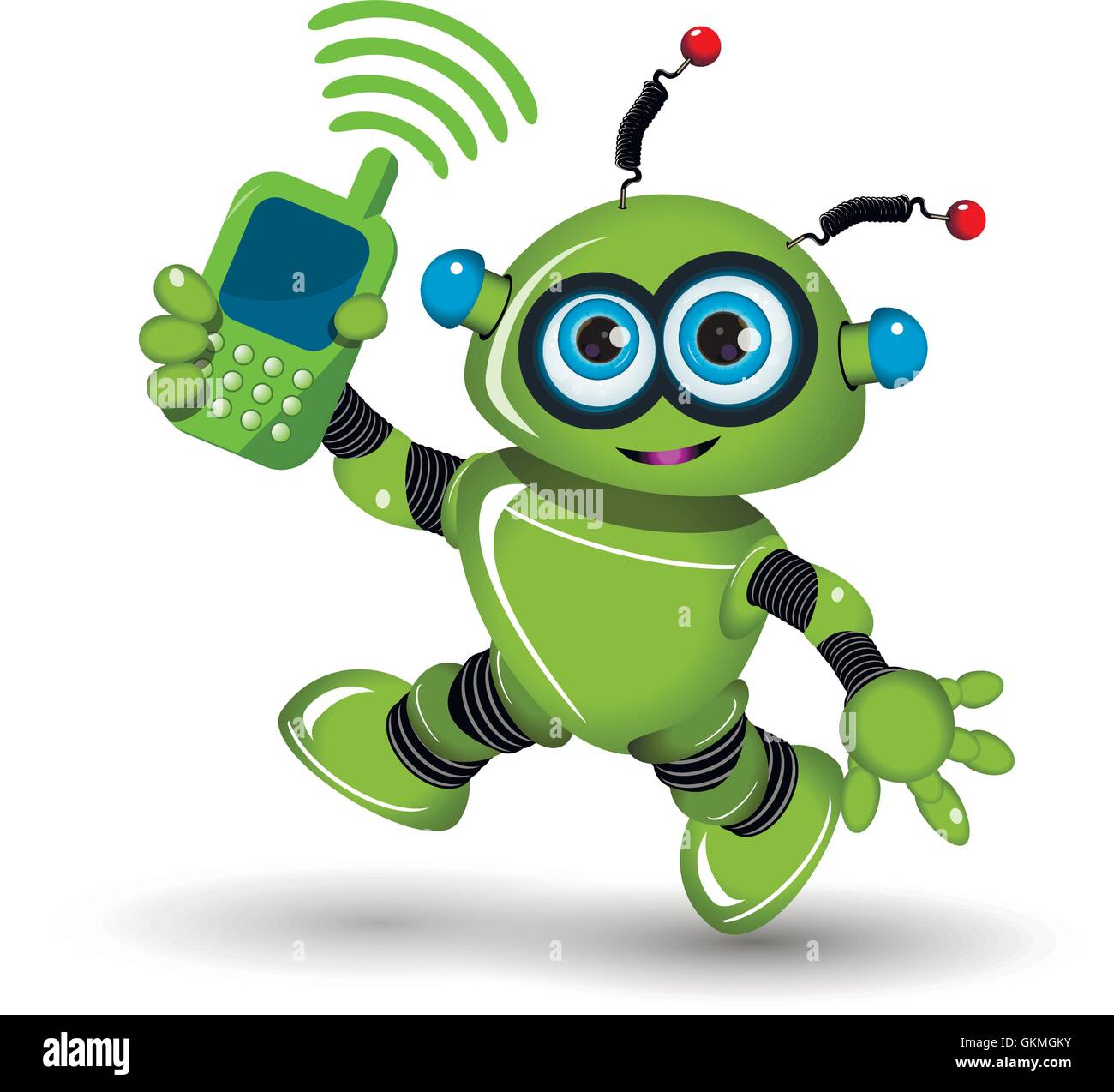 Robot cell Stock Vector Images - Alamy