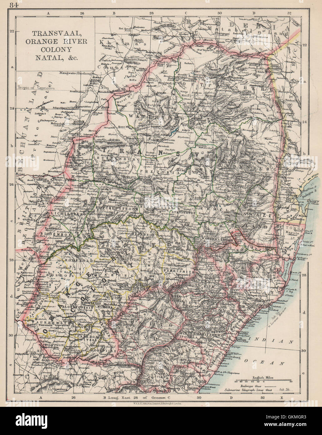 COLONIAL SOUTH AFRICA. Orange Free State Natal Basutoland SA Republic ...