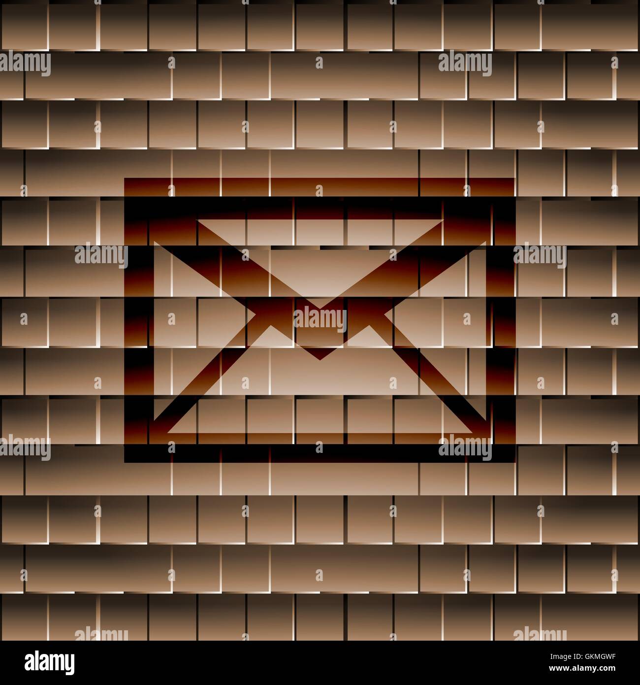 mail. envelope. Flat modern web button and space for your text Stock ...