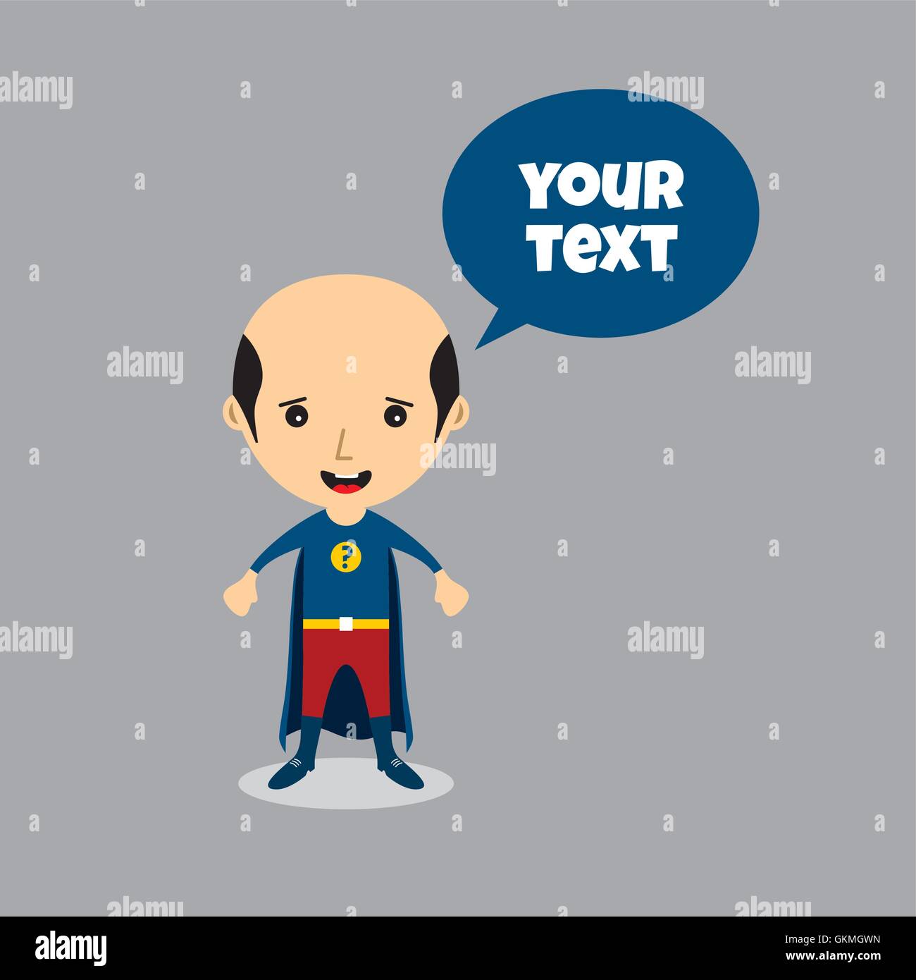 cartoon character with speech bubble Stock Vector Image & Art - Alamy