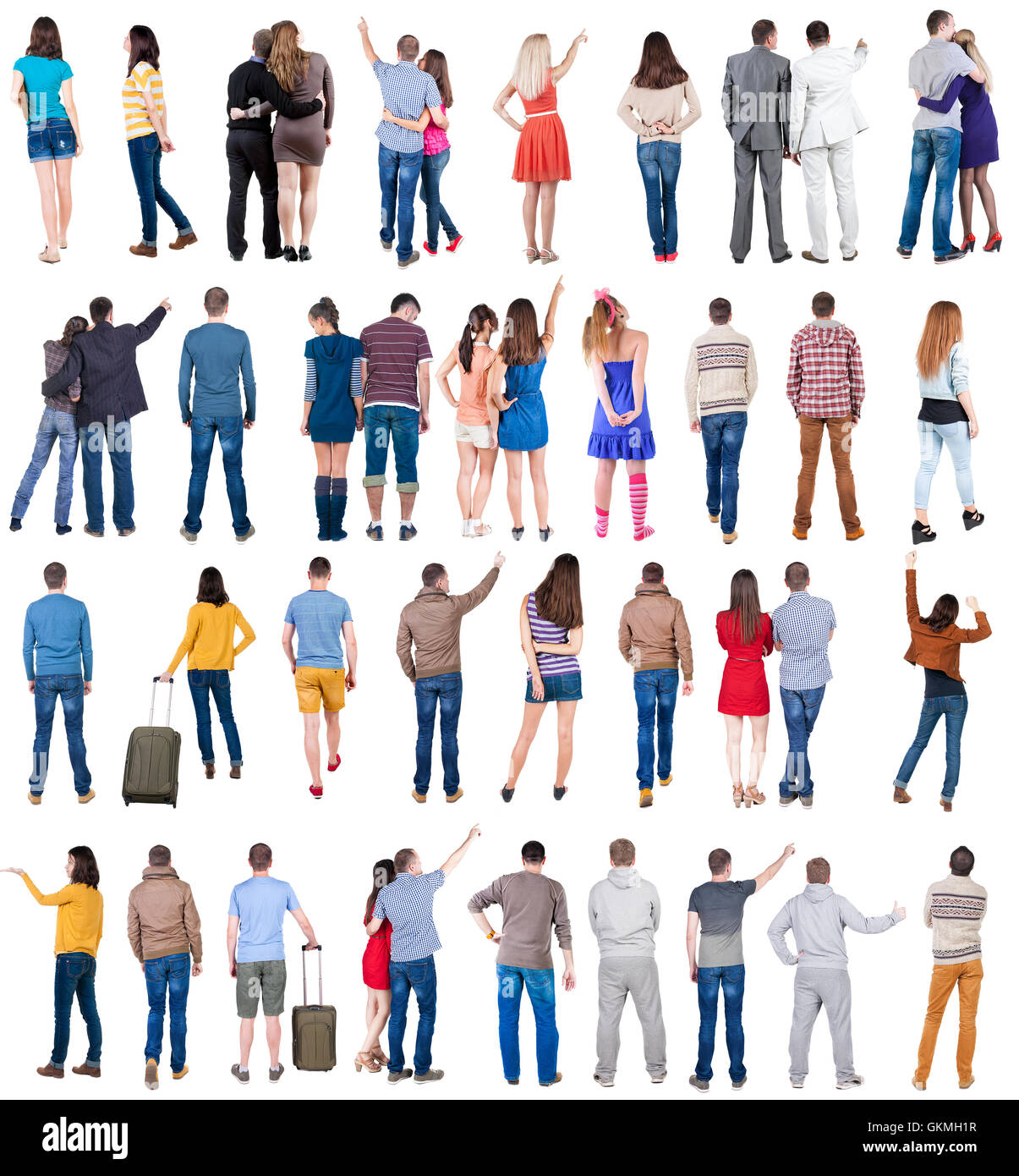 collection back view of people Stock Photo - Alamy