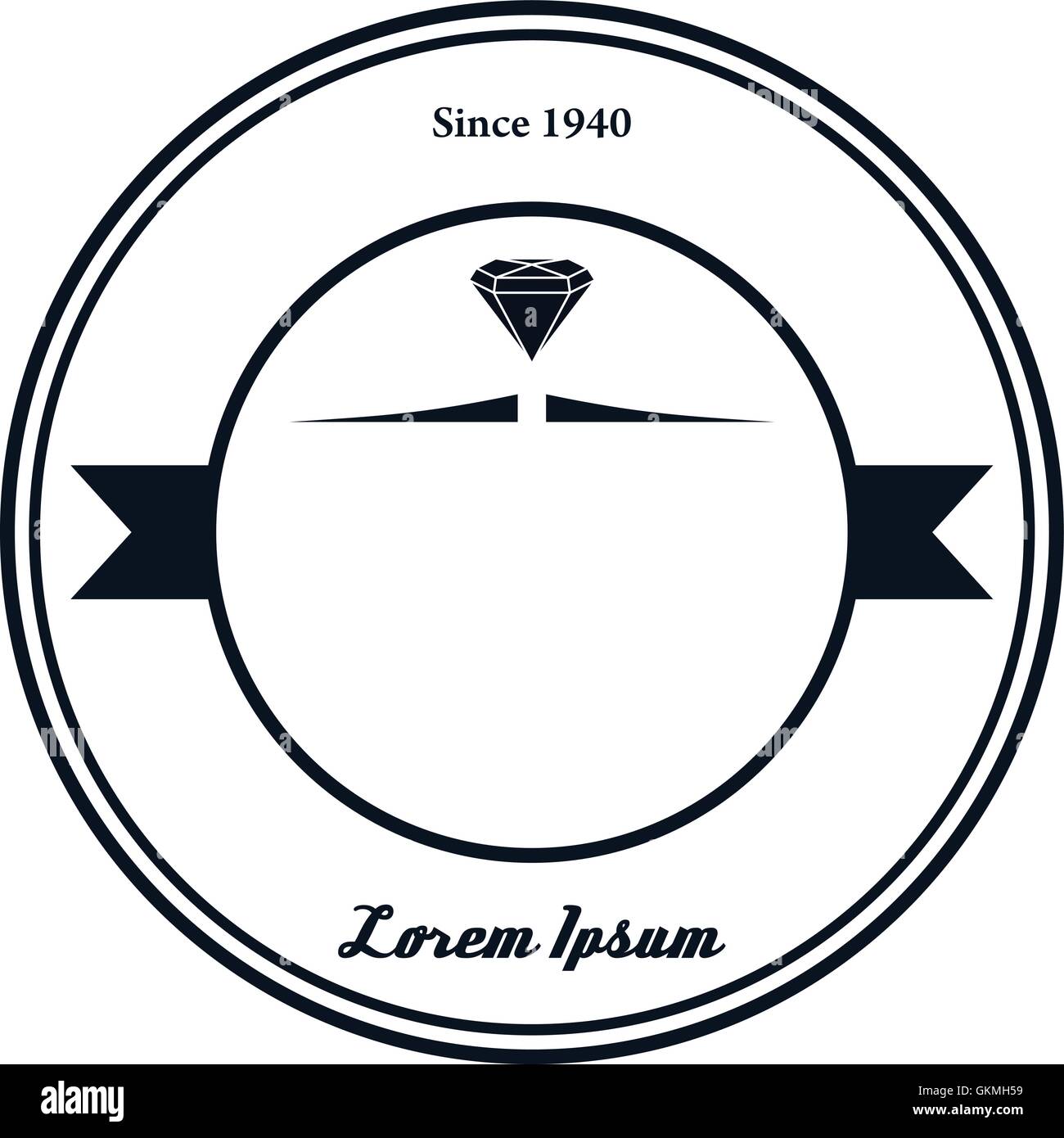 diamond badge theme Stock Vector Image & Art - Alamy