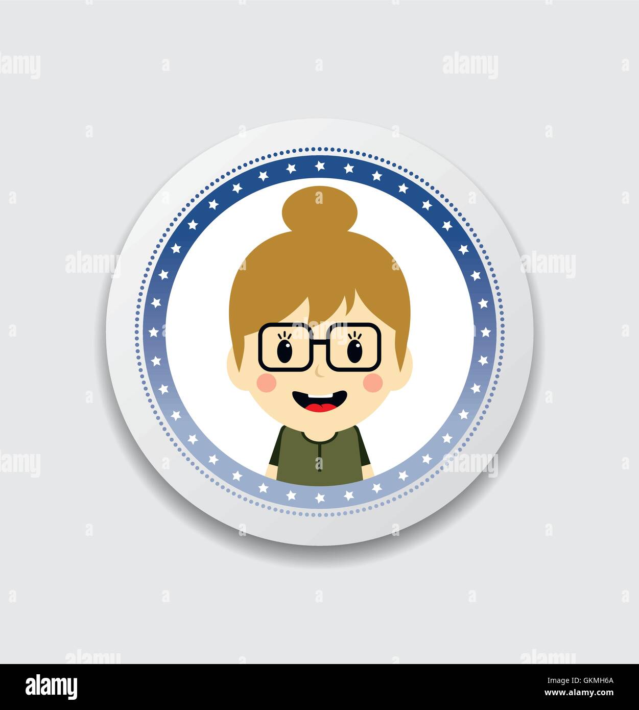 Middle aged woman female lady Stock Vector Images - Alamy