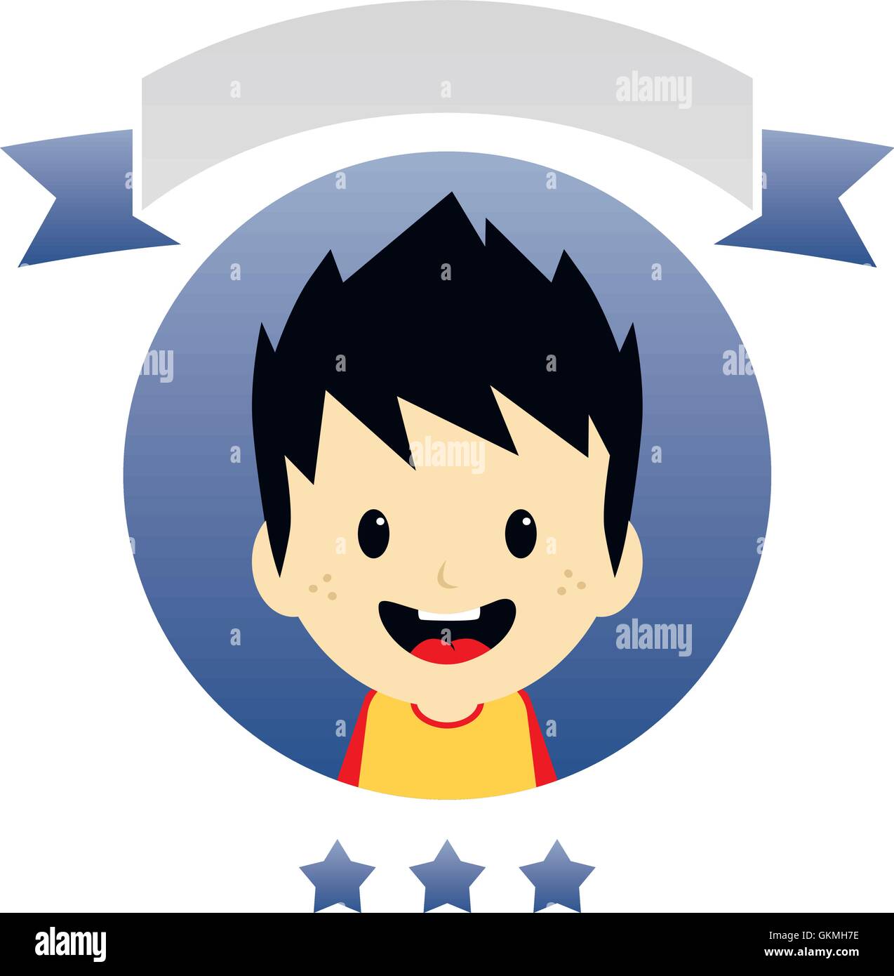 adorable boy cartoon character label Stock Vector Image & Art - Alamy