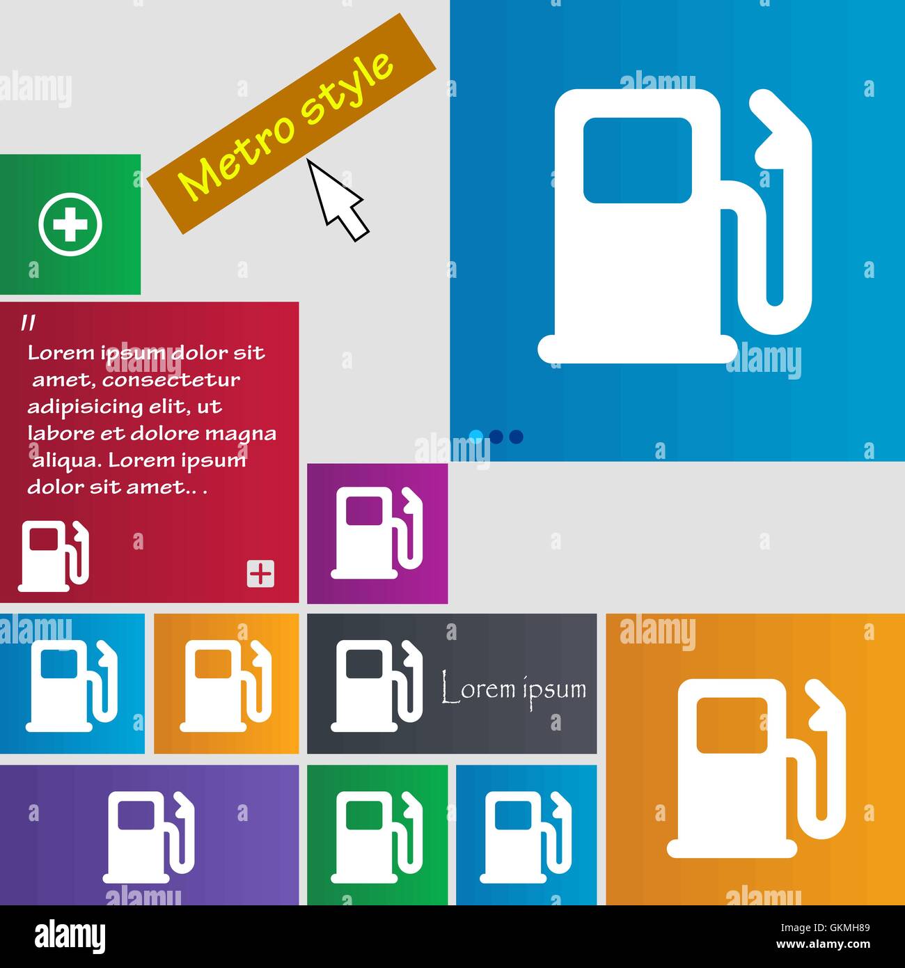 Fuel tank buttons Stock Vector Images - Alamy