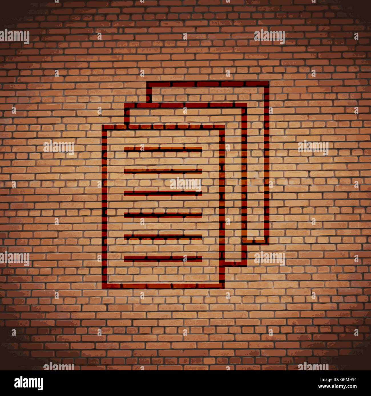 Copy file icon symbol Flat modern web design with long shadow and space ...