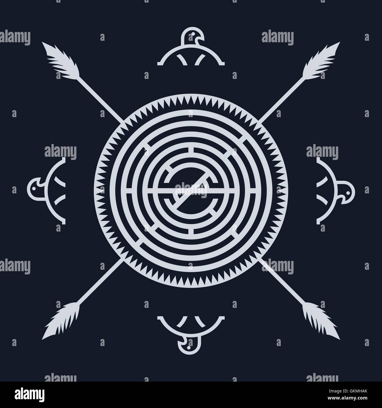 native ethnic art symbol Stock Vector Image & Art - Alamy