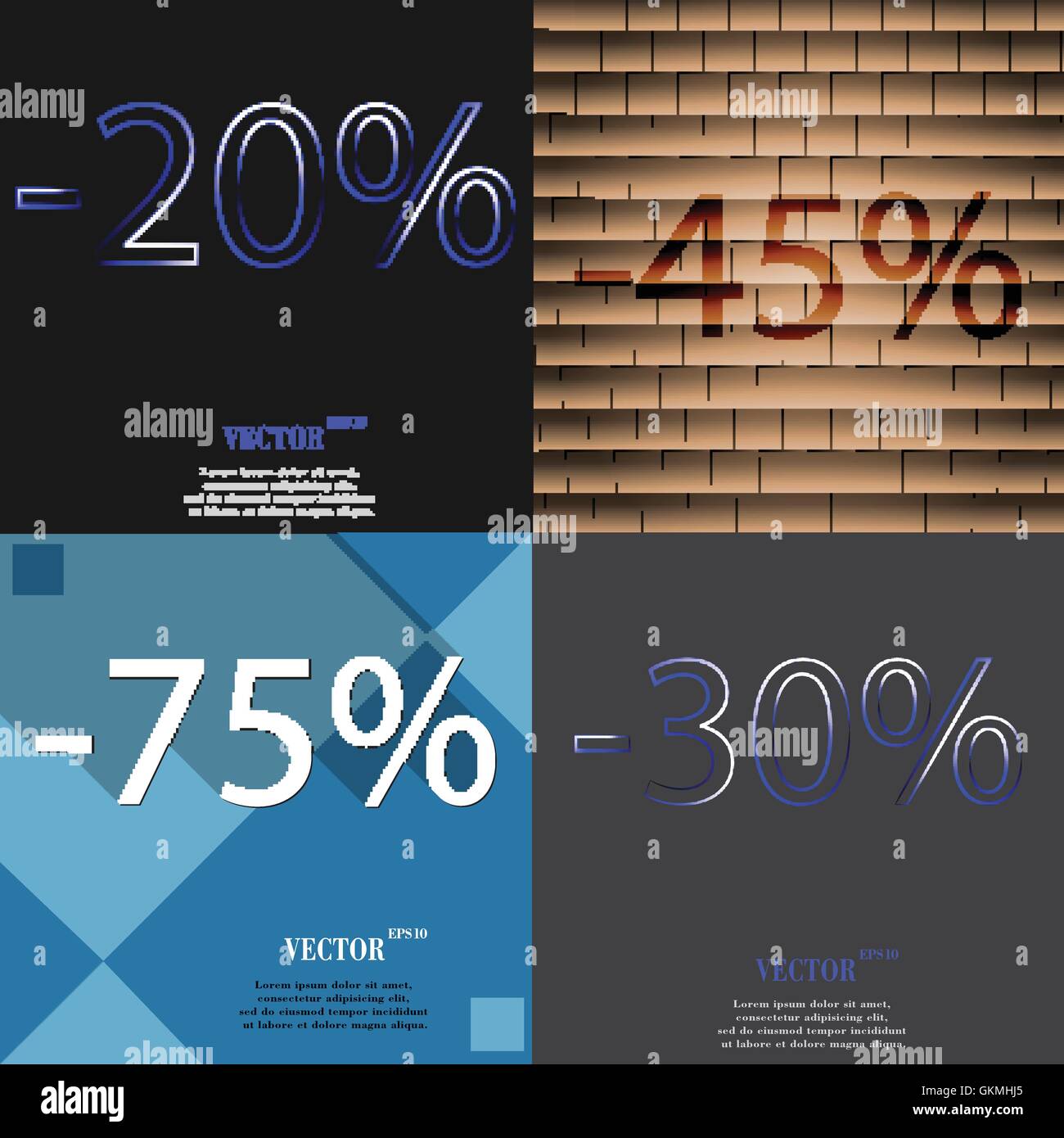 Set of Holiday discounts, store a percentage of sales. On abstract ...