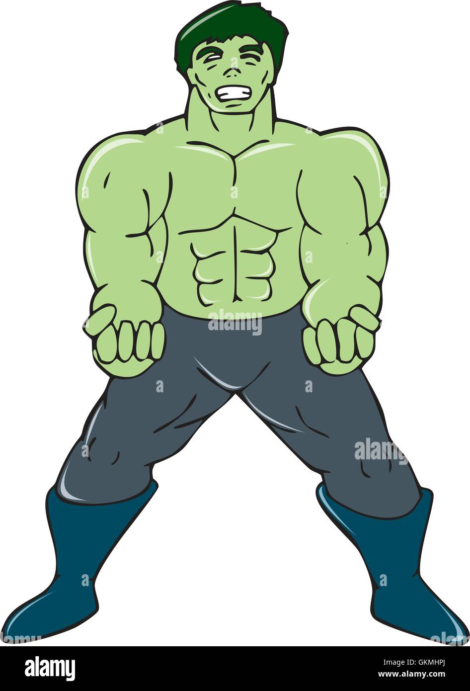 Man clenching fist Stock Vector Images - Alamy