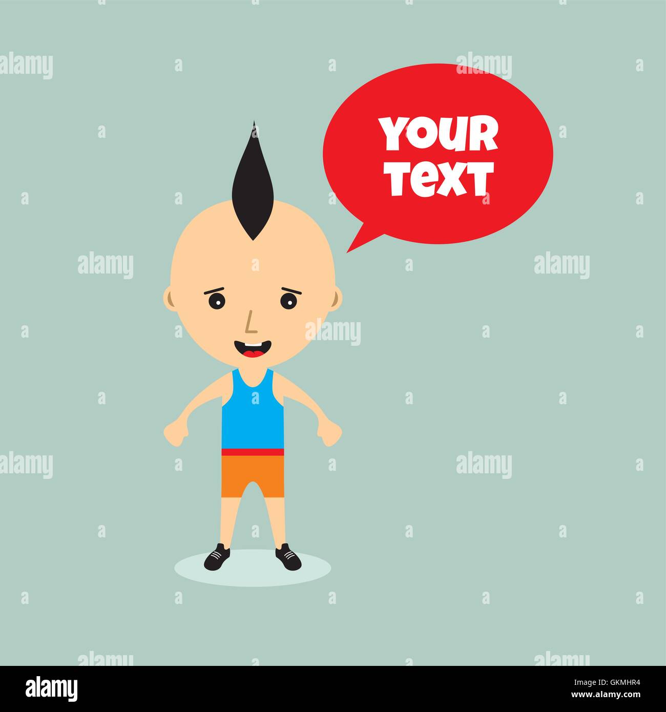 Cartoon character with speech bubble hi-res stock photography and ...
