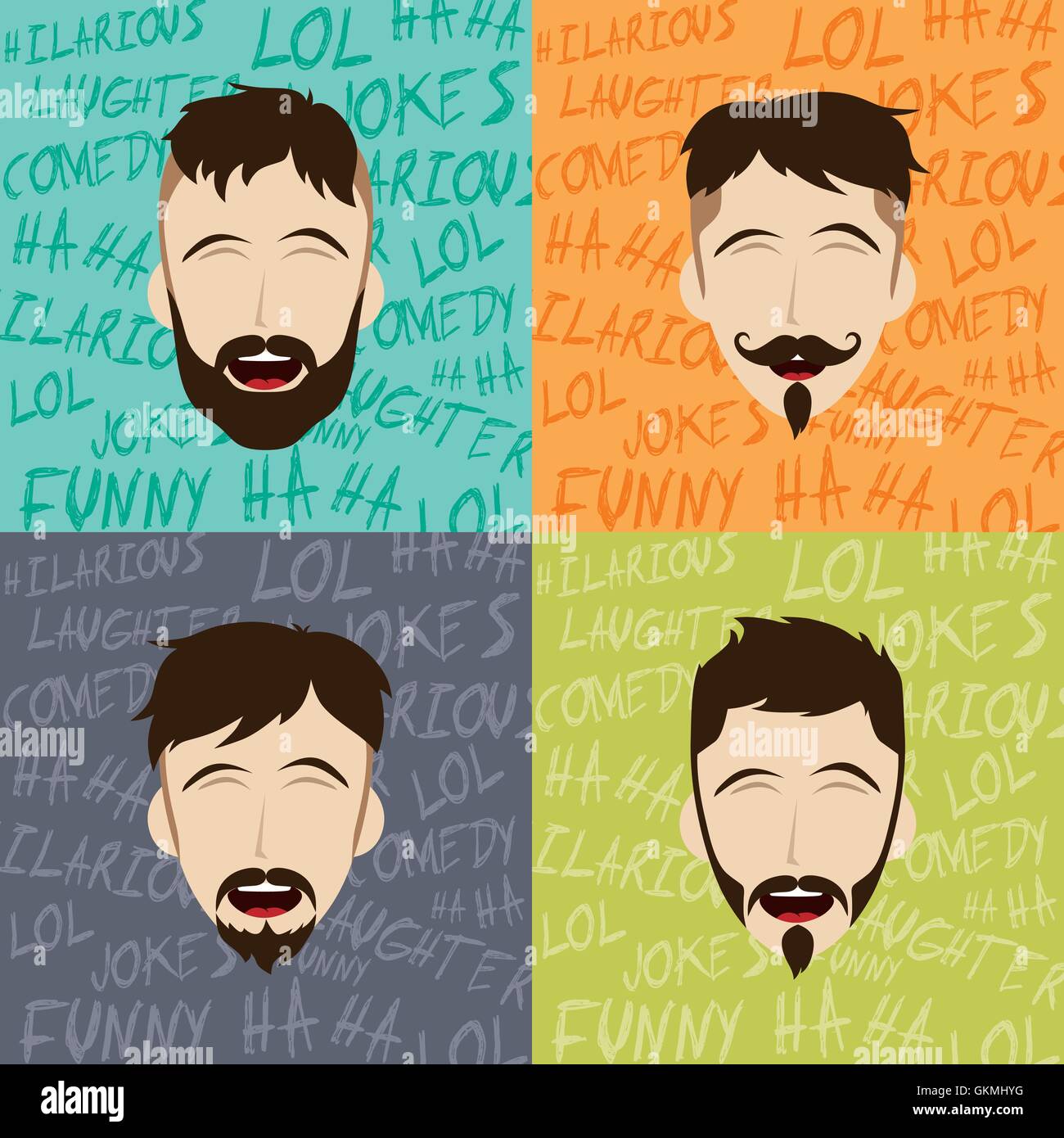 Audience laughing stage Stock Vector Images - Alamy