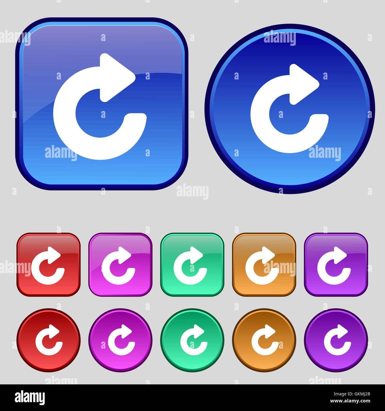 Upgrade, arrow icon sign. A set of twelve vintage buttons for your design. Vector Stock Vector ...