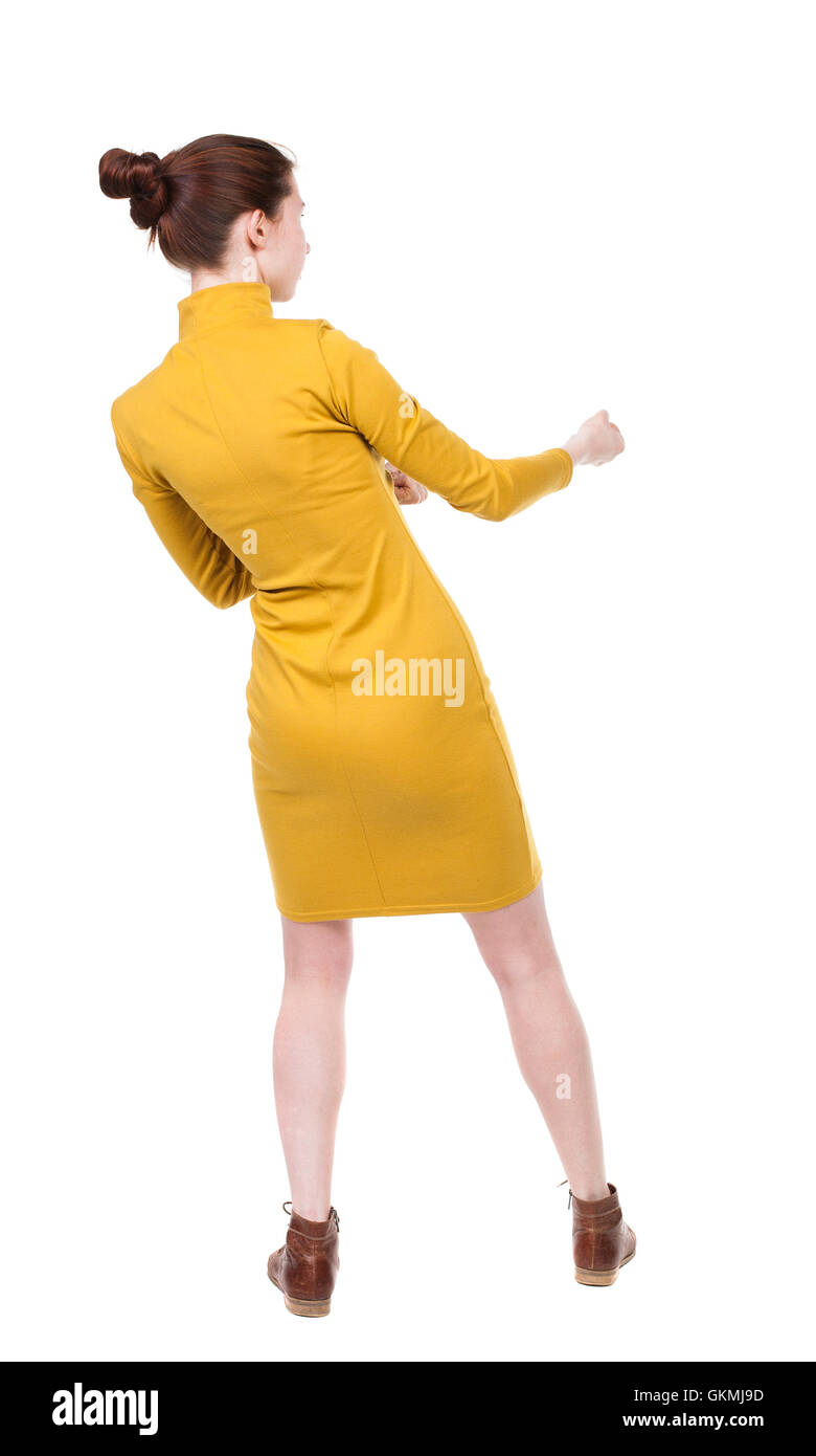 Woman tied behind her back hi-res stock photography and images - Alamy