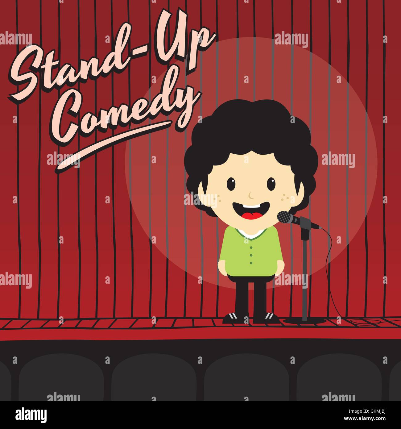 male stand up comedian cartoon character Stock Vector Image & Art - Alamy