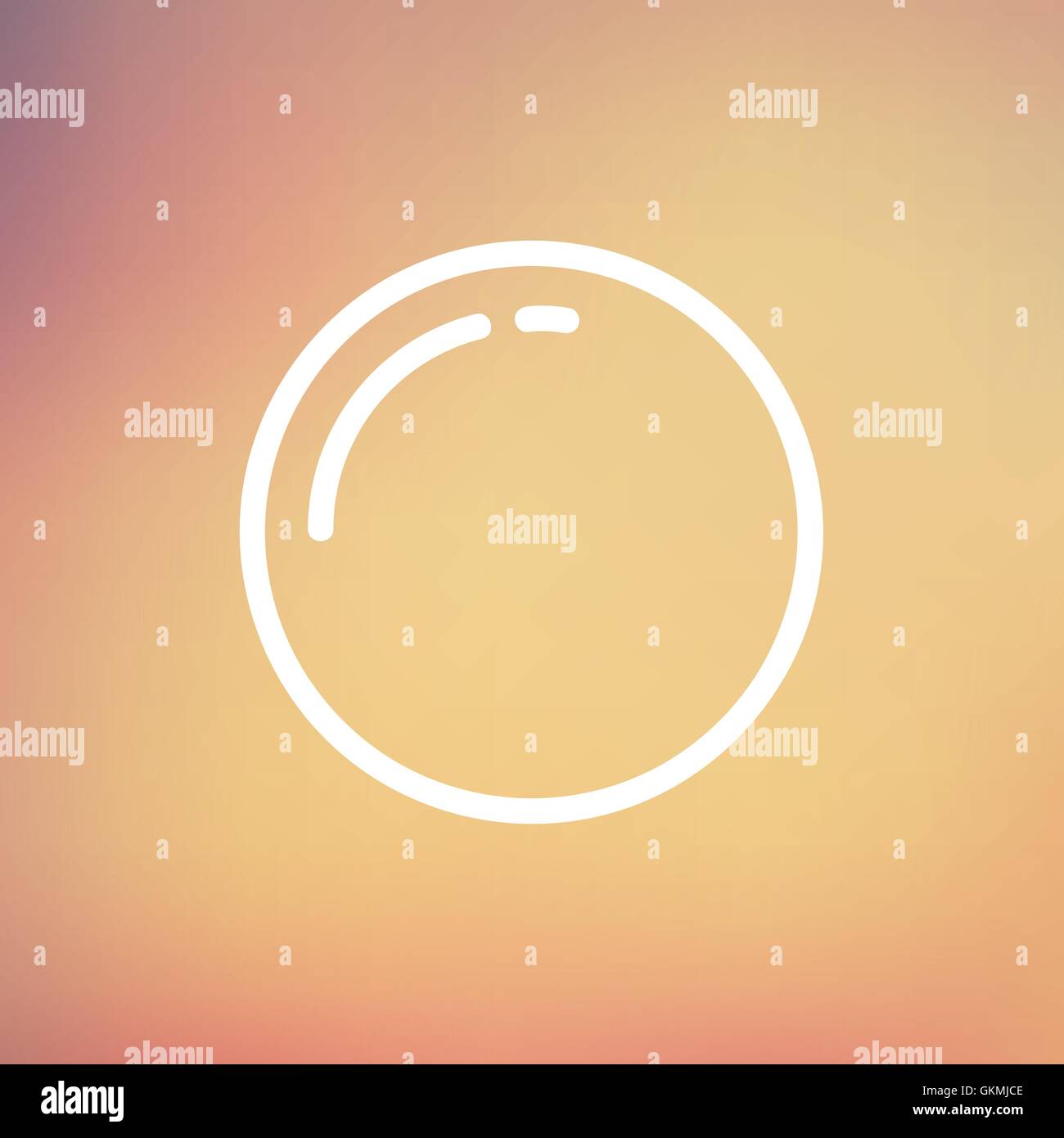 Stop sign thin line icon Stock Vector Image & Art - Alamy