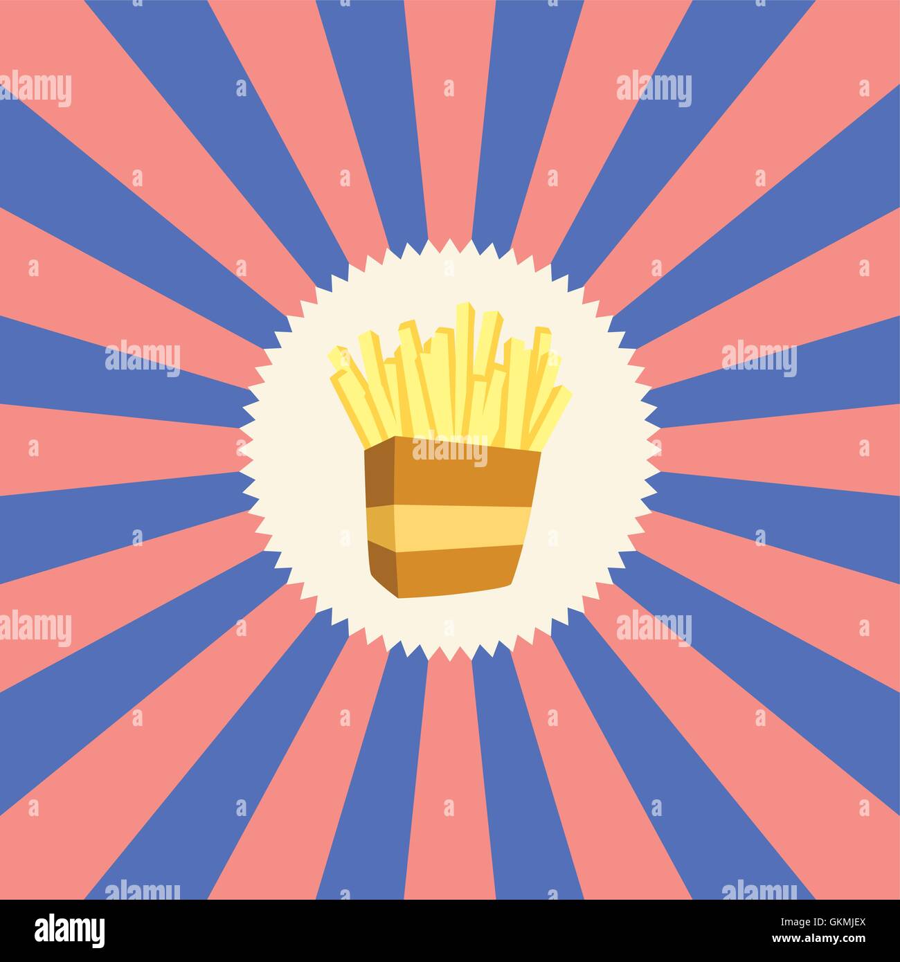 food and drink theme french fries Stock Vector Image & Art - Alamy