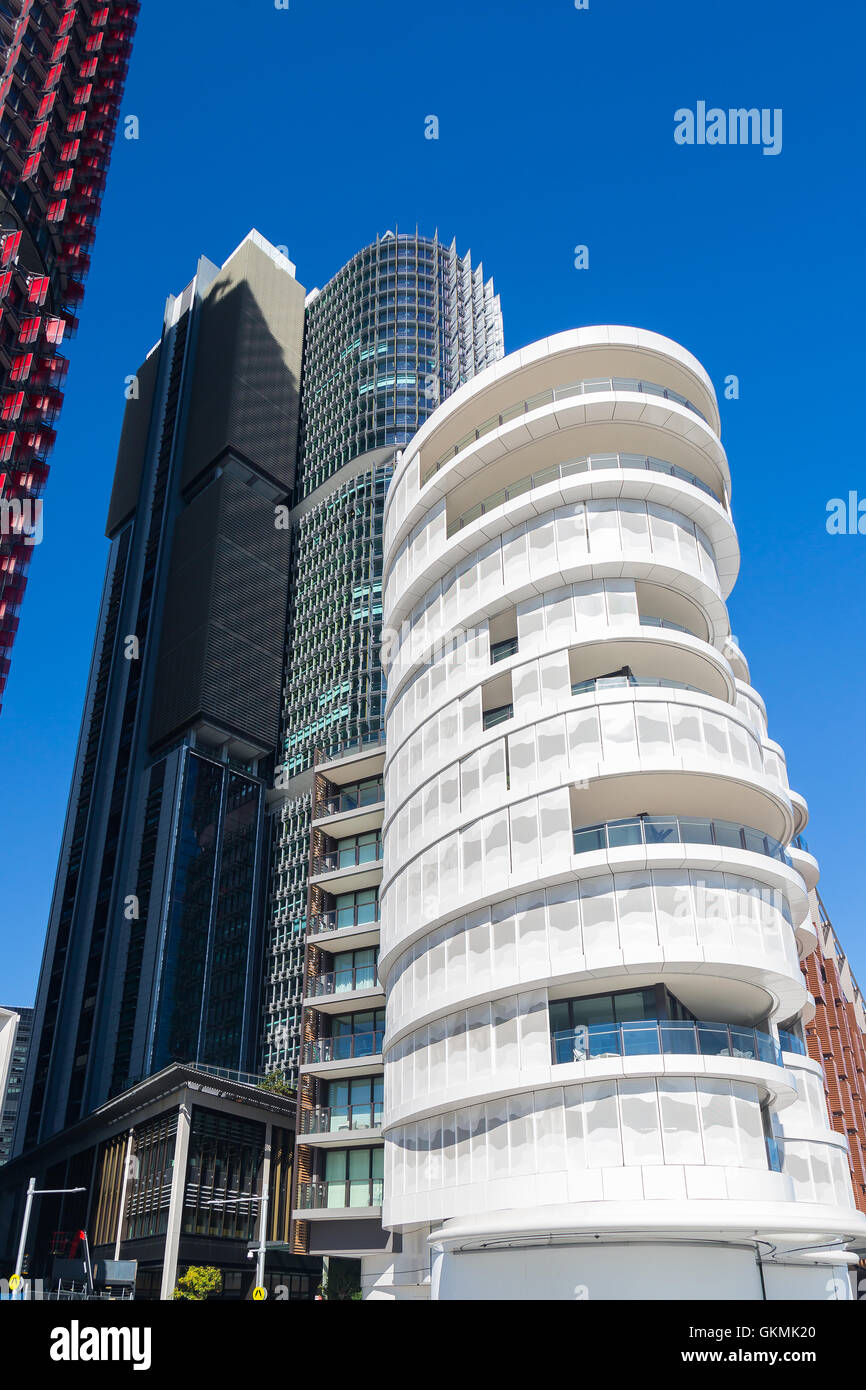 General views of the Barangaroo development project showing ...