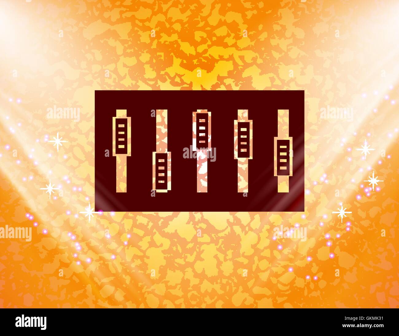 Dj console mix handles and buttons icon symbol. Trendy, modern design ...