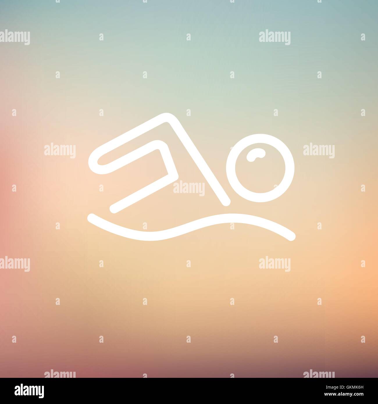 Pool wave thin line icon Stock Vector Image & Art - Alamy