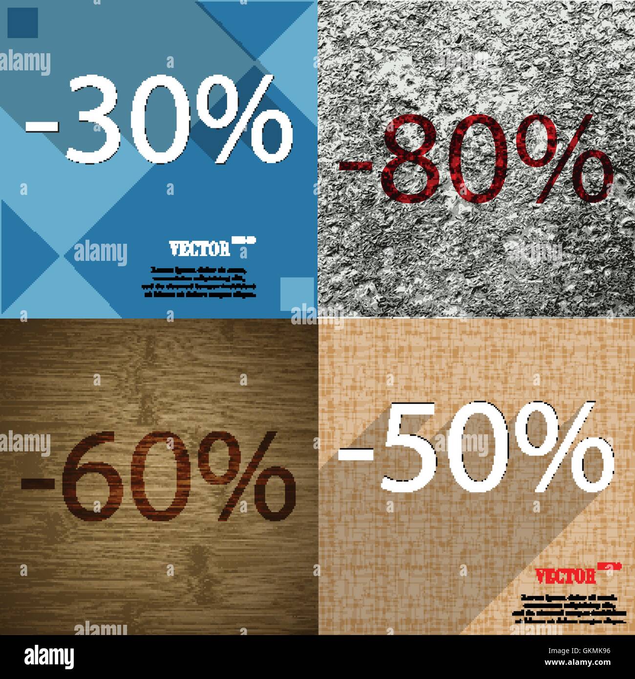 Set of Holiday discounts, store a percentage of sales. On abstract ...