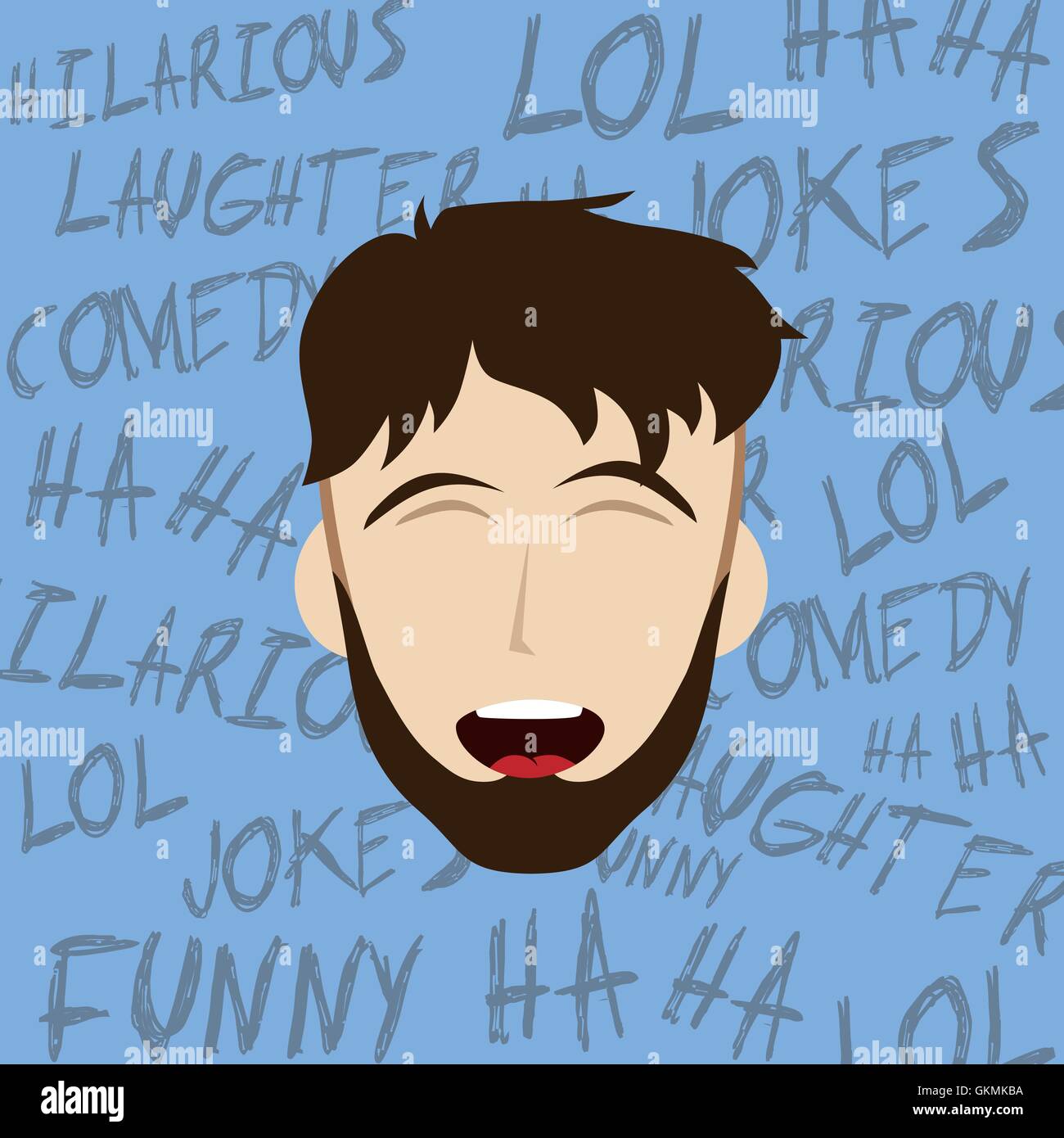 funny laughing guy Stock Vector Image & Art - Alamy