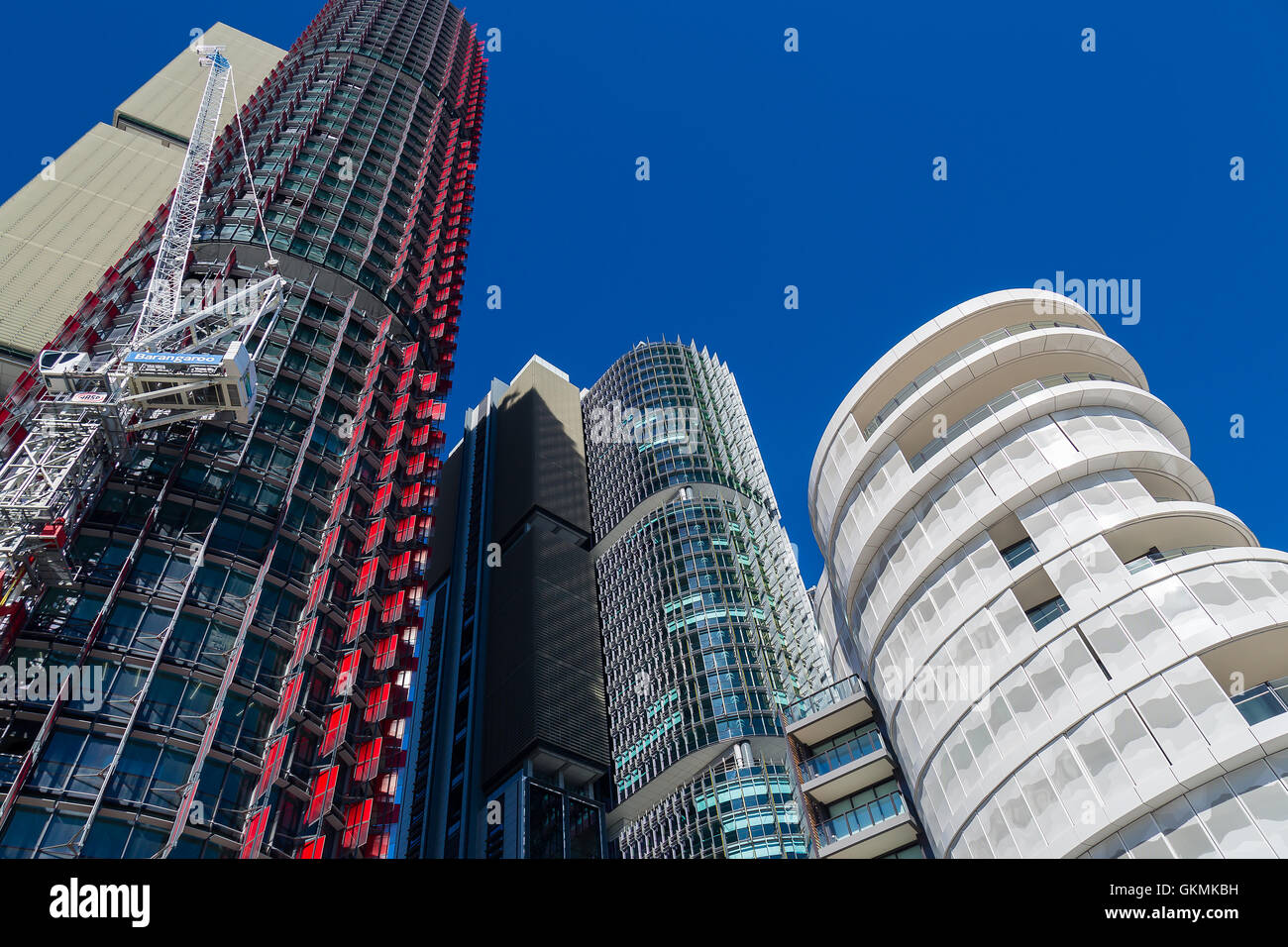 General views of the Barangaroo development project showing ...