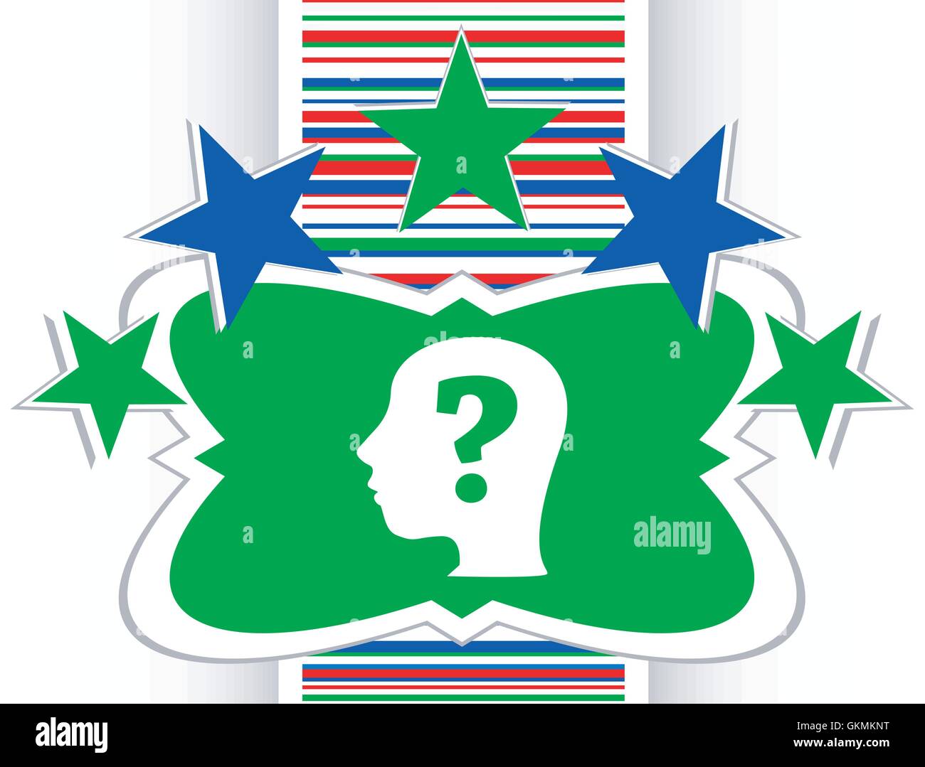 Human head with question mark symbol, web icon Stock Vector Image & Art ...