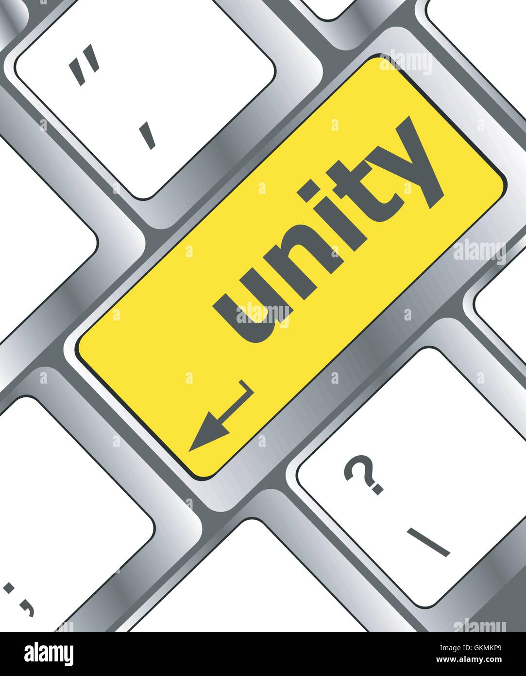 unity word on computer keyboard pc key Stock Vector Image & Art - Alamy