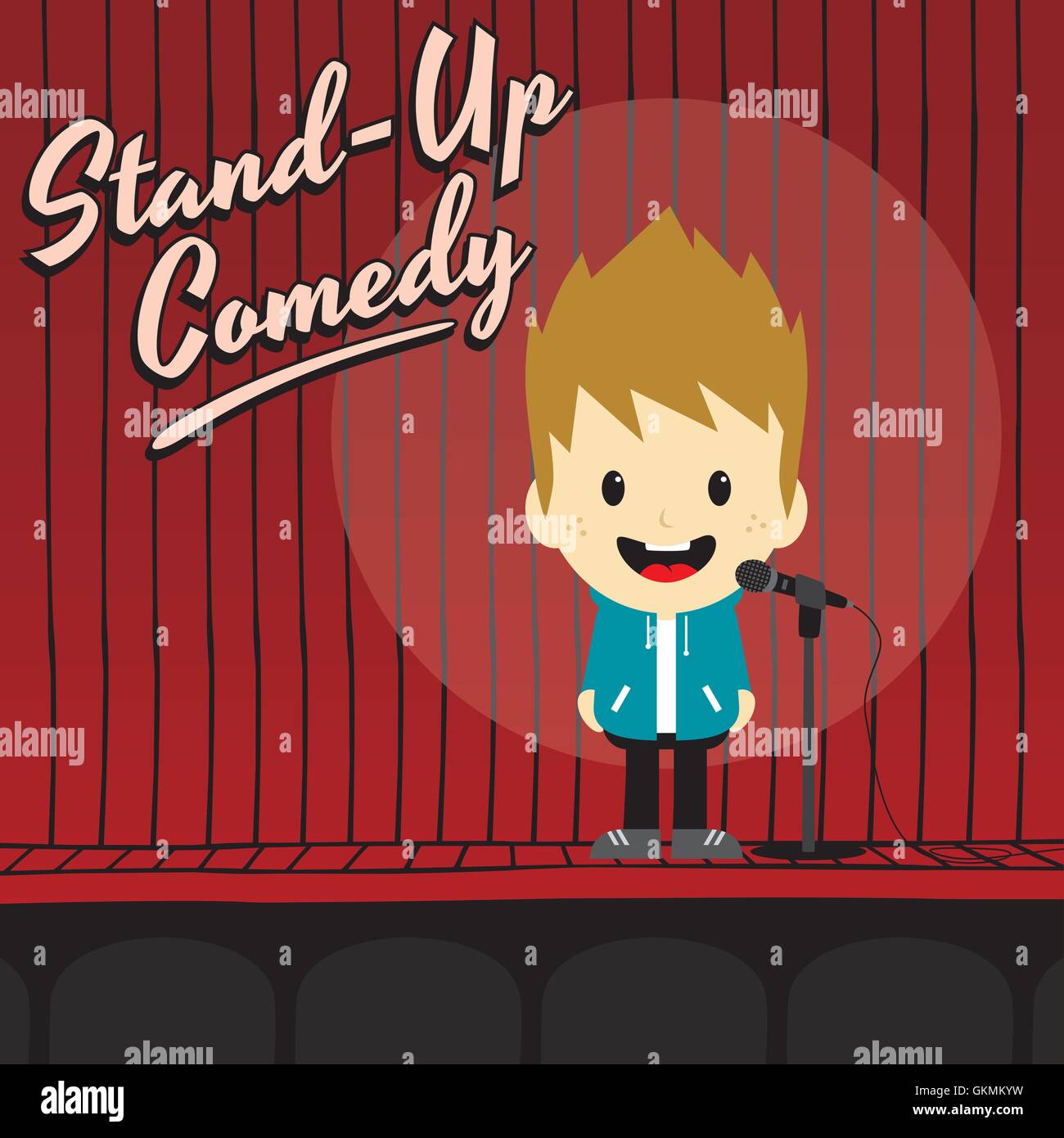 male stand up comedian cartoon character Stock Vector Image & Art - Alamy