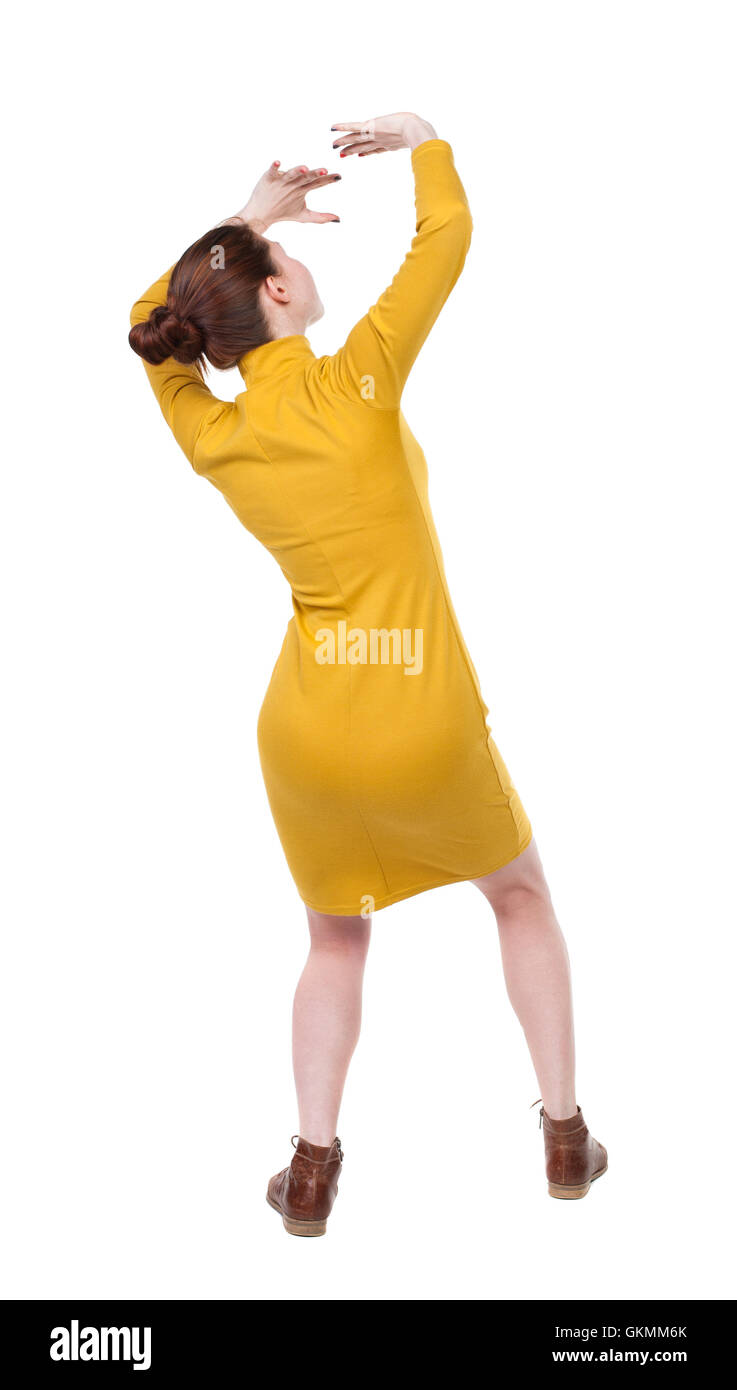 Female dress backview Cut Out Stock Images & Pictures - Alamy