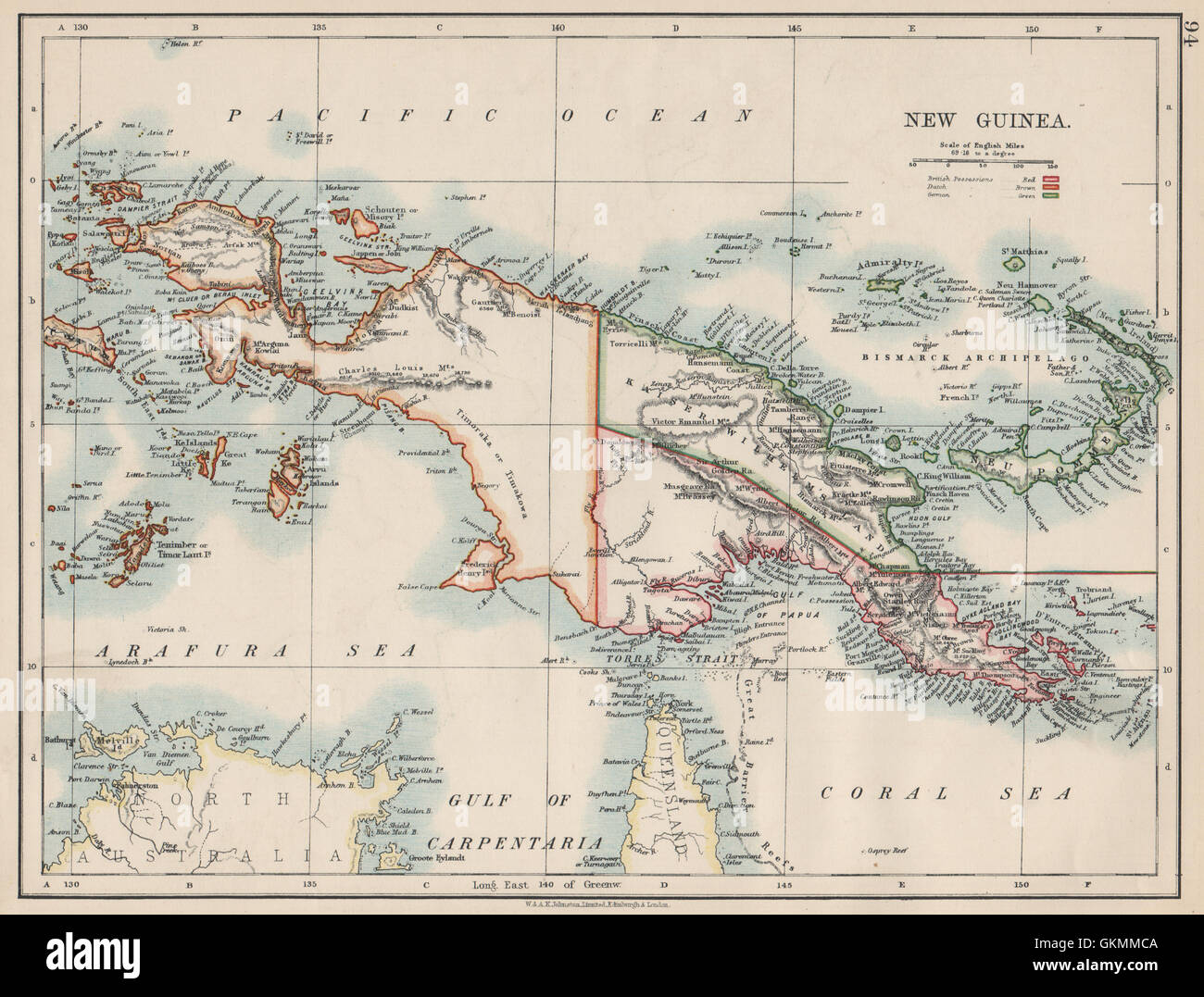 COLONIAL NEW GUINEA. Kaiser Wilhelm Land. British & Dutch New Guinea ...