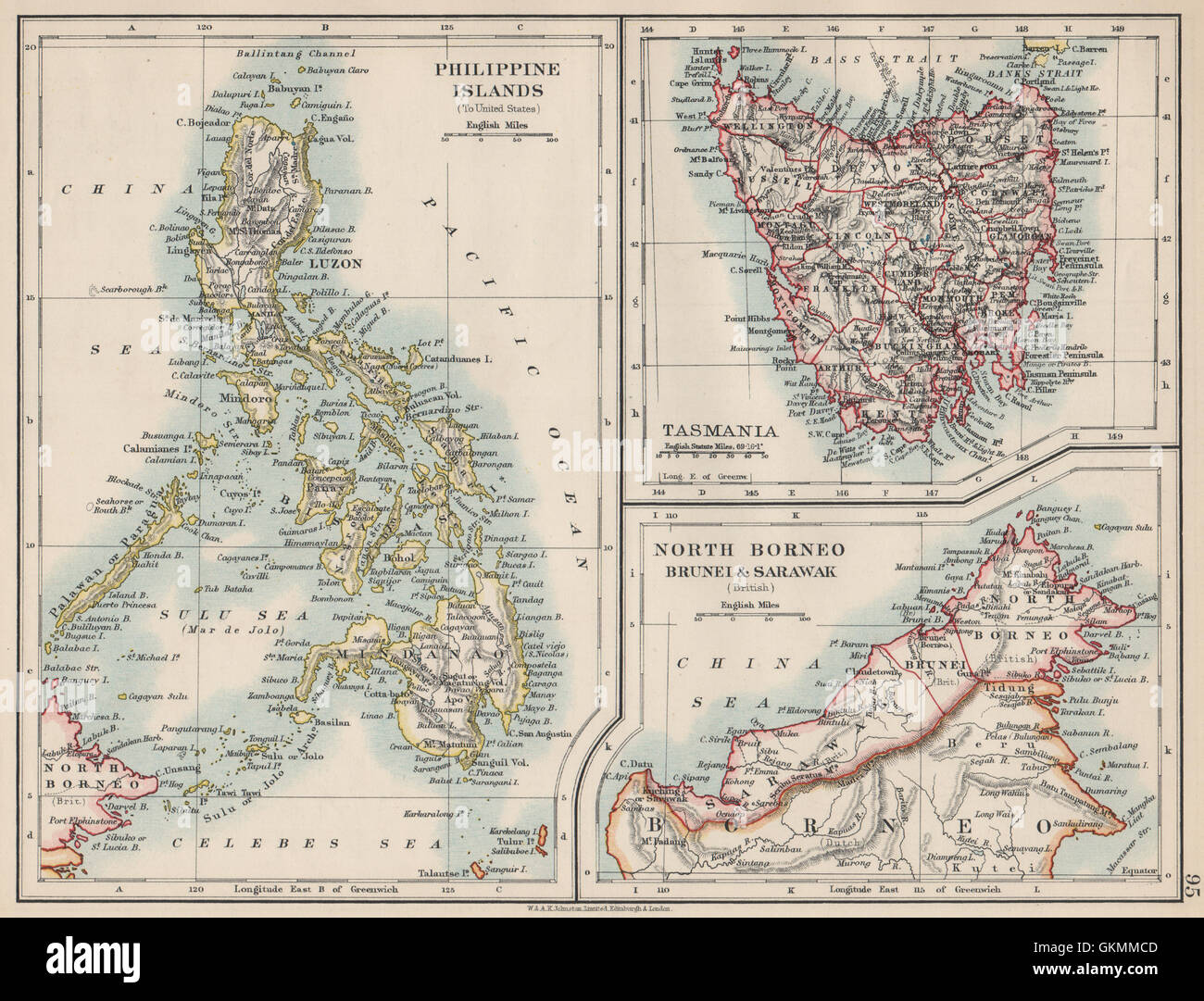Map of north borneo hi-res stock photography and images - Alamy